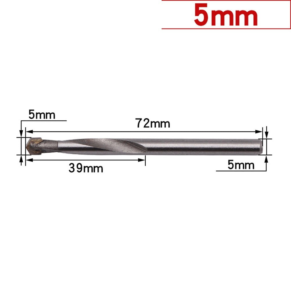 Cemented Carbide Drill Bits Round Shank Spiral Groove 3-10mm for Wood ...