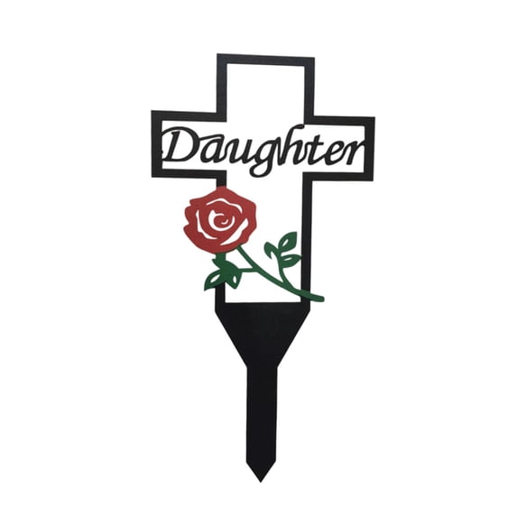 Cemetery Decorations, Memorial Decorations, Red Rose, Metal Yard Art ...