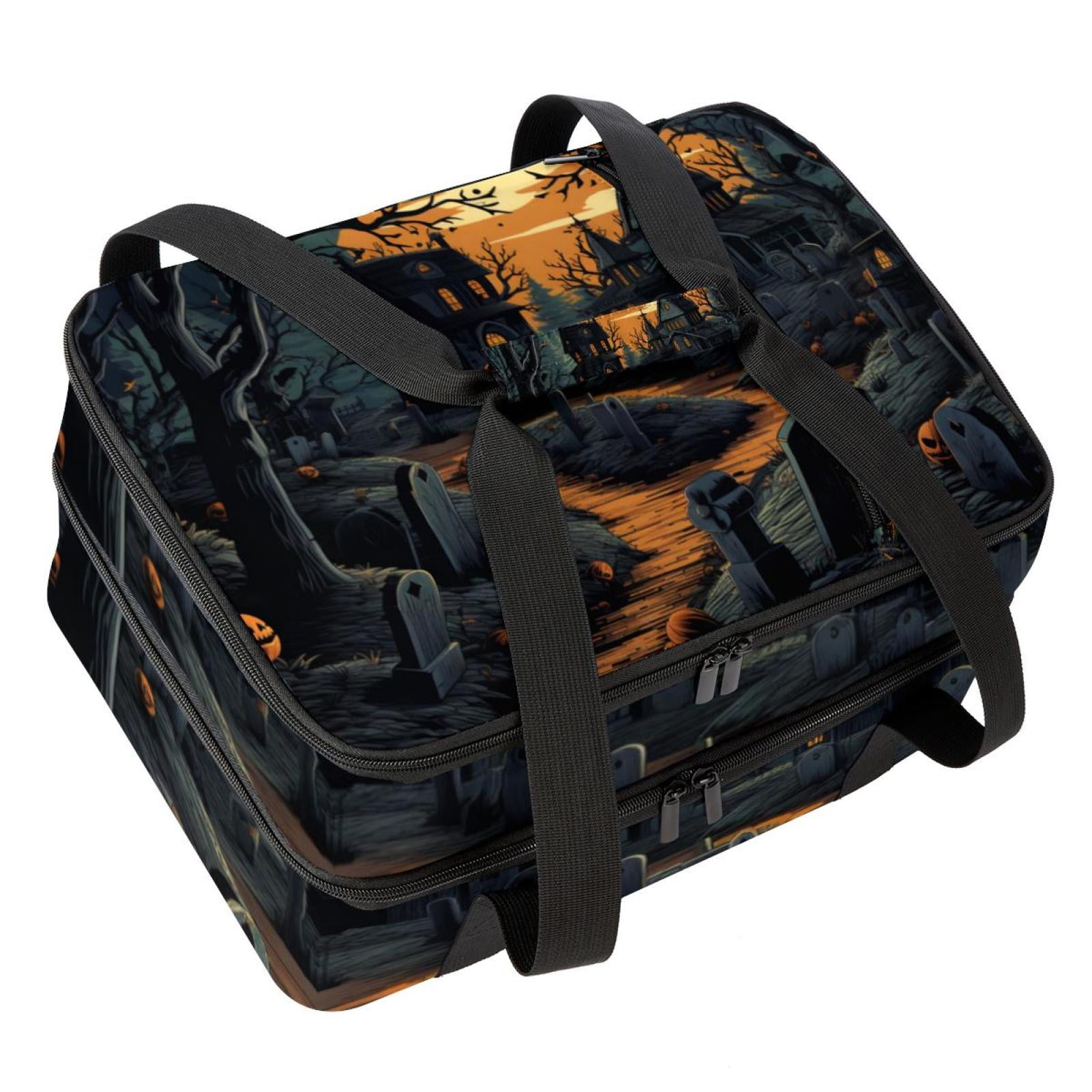 Cemetery Double Layered Insulated Lunch Bag with Two Compartments ...
