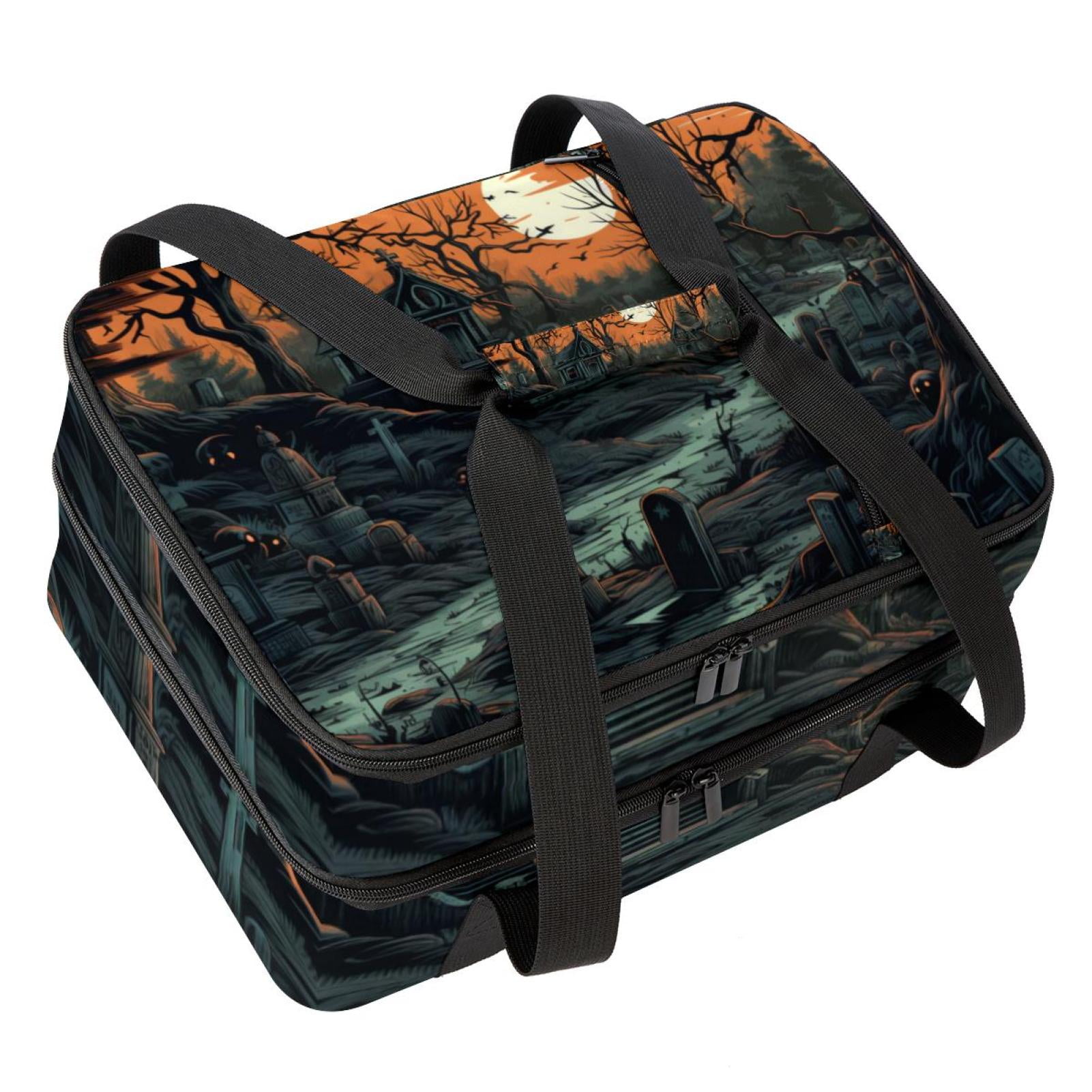 Cemetery Double Layered Insulated Lunch Bag with Two Compartments ...