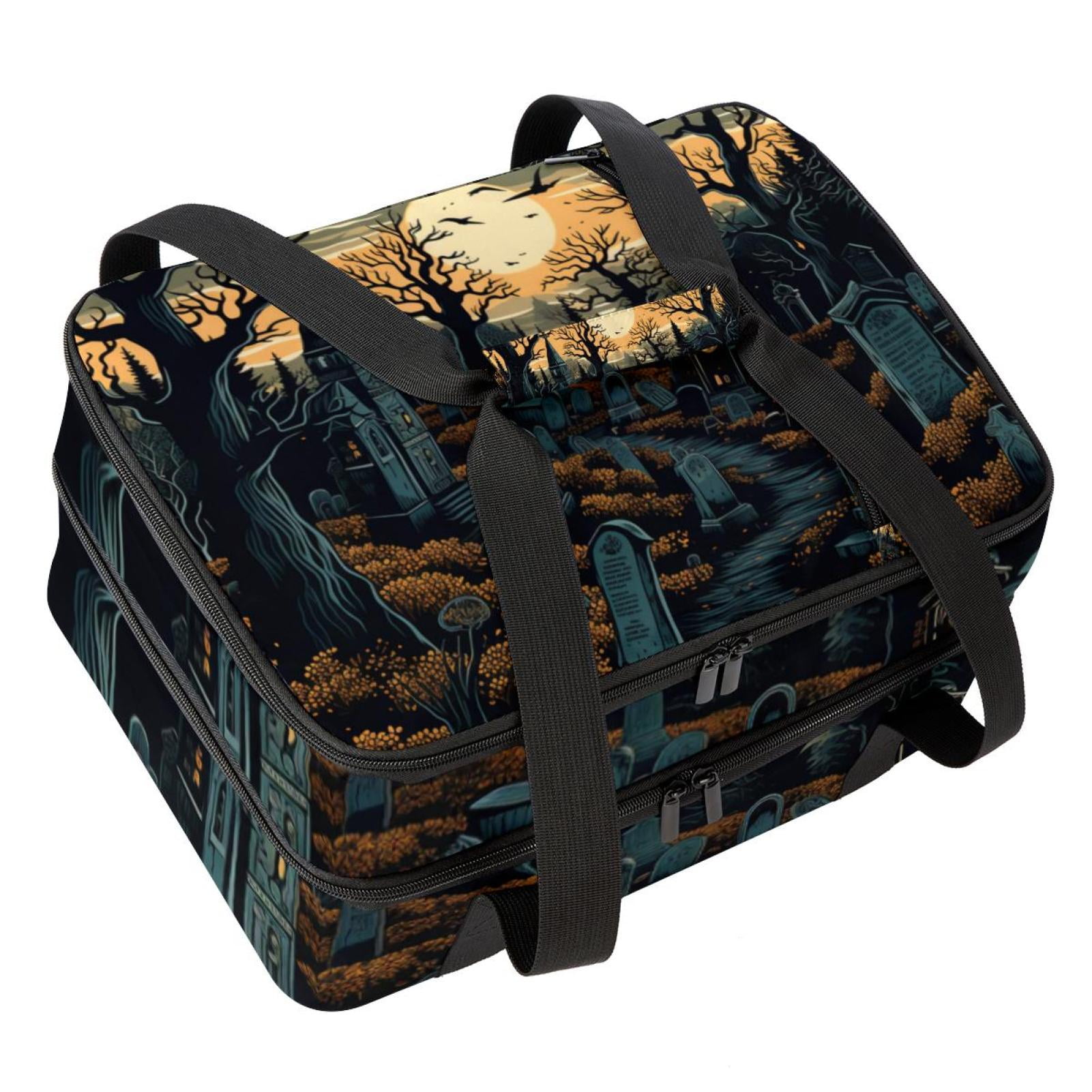 Cemetery Double-Layered Insulated Refrigerated Lunch Bag with Two ...
