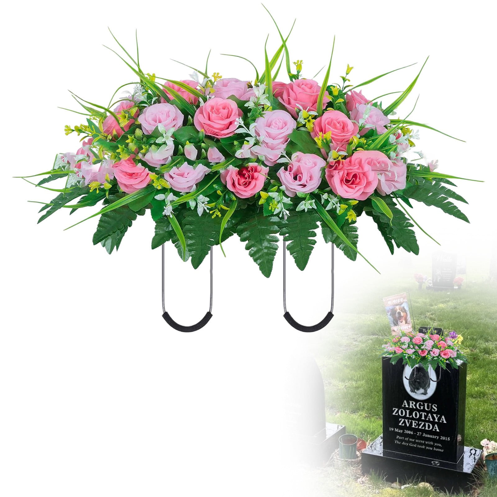Cemetery Flower Saddle Outdoor Decorations Non Colors Rose Combination ...