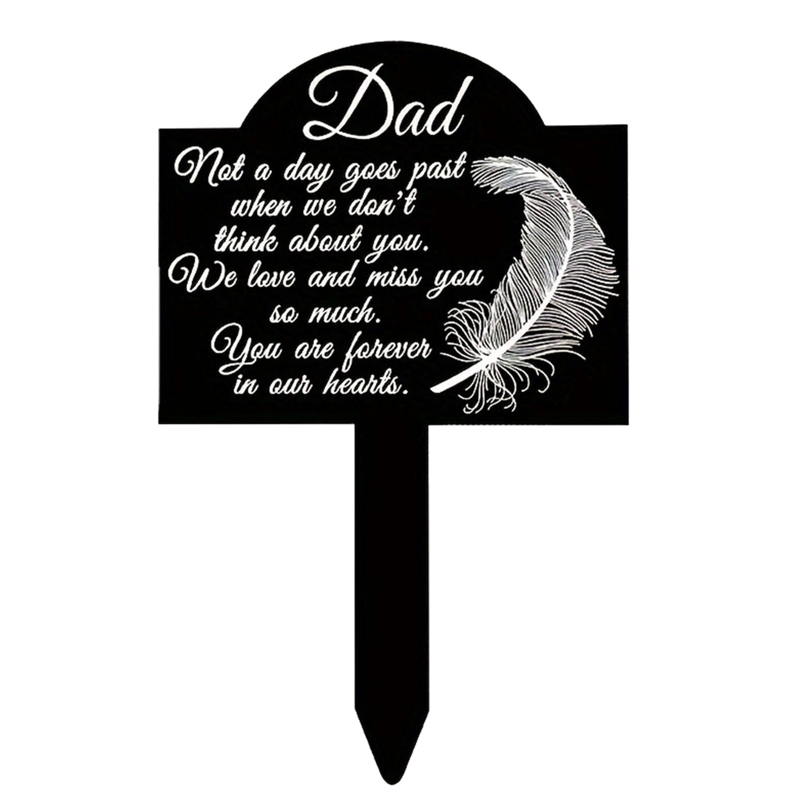 Cemetery Memorial Cemetery Mom Dad Grave Marker Acrylic Stake for ...