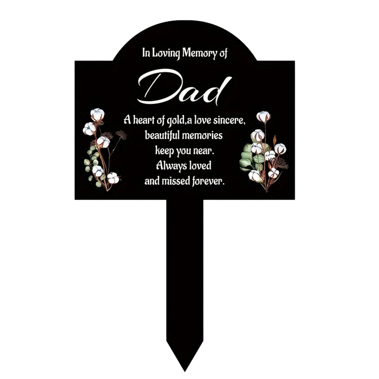 Cemetery Mom Dad Memorial Grave Stake Cemetery Graveside Sign for Home ...