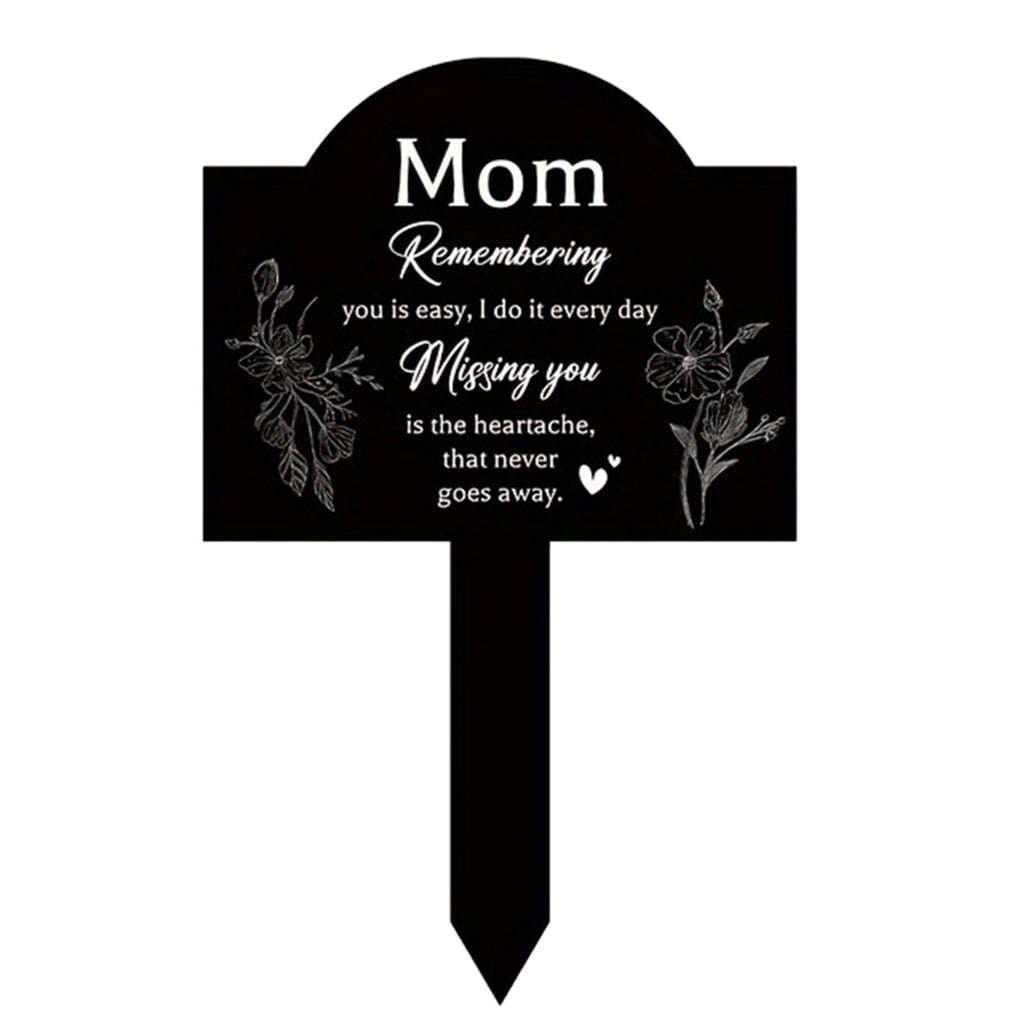 Cemetery Mom Grave Marker for Garden and Home Decors Commemorate ...