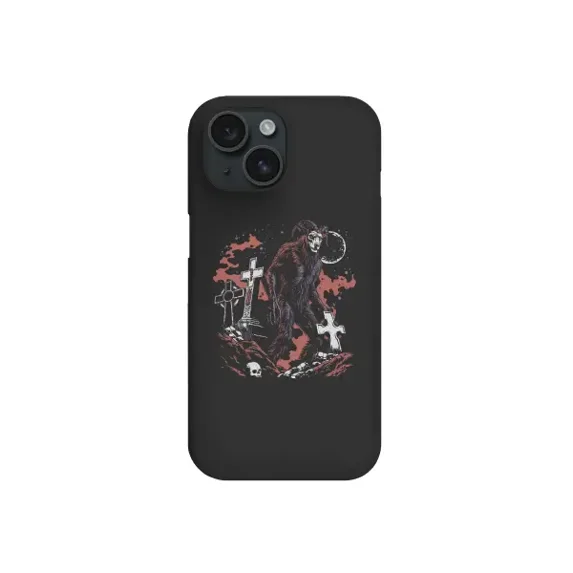 Cemetery Spooky Graveyard Tombstone Phone Case for iPhone 16 15 14 13 ...