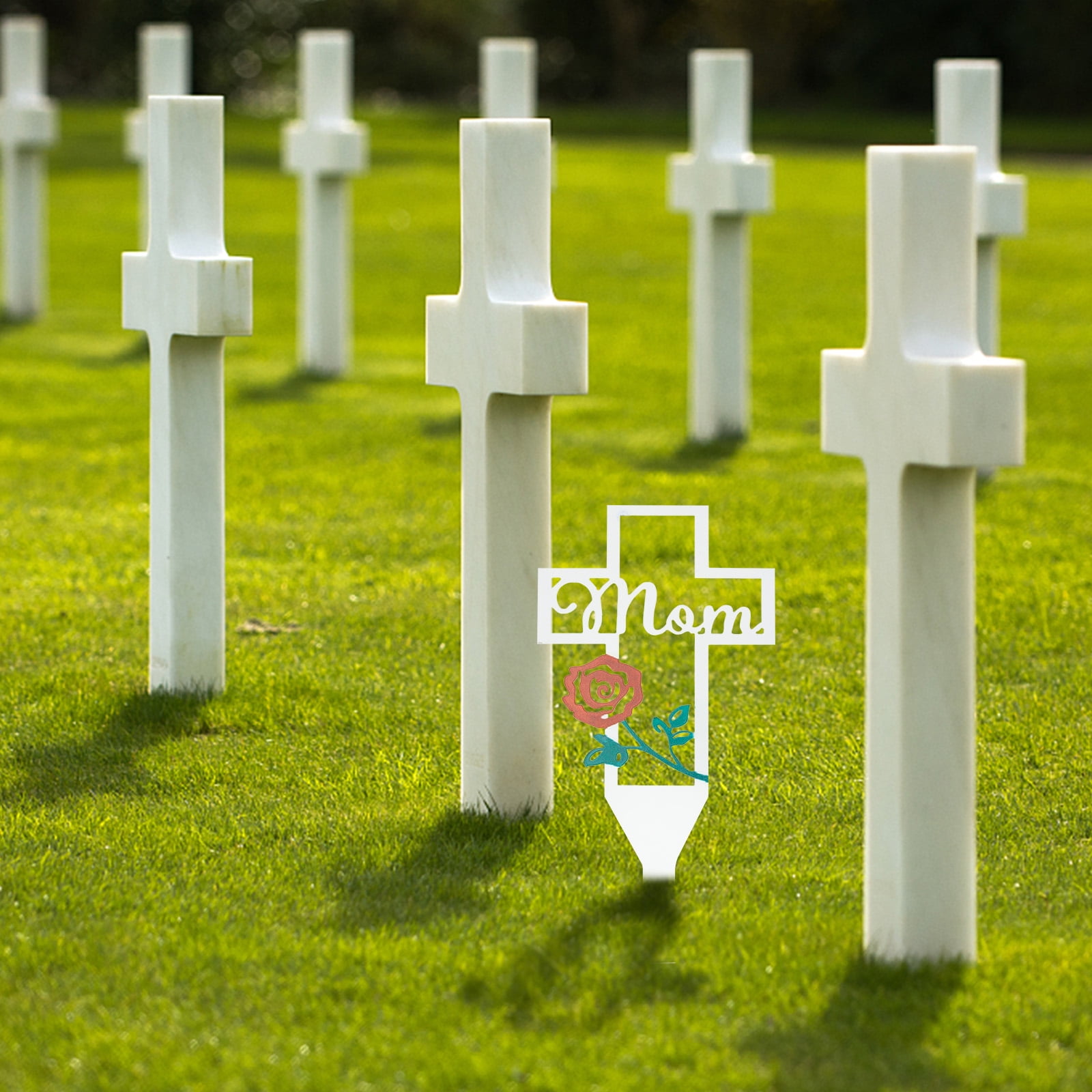 Mom Design Cemetery Stake Decorative Cemetery Stake Outdoor Stake Sign ...