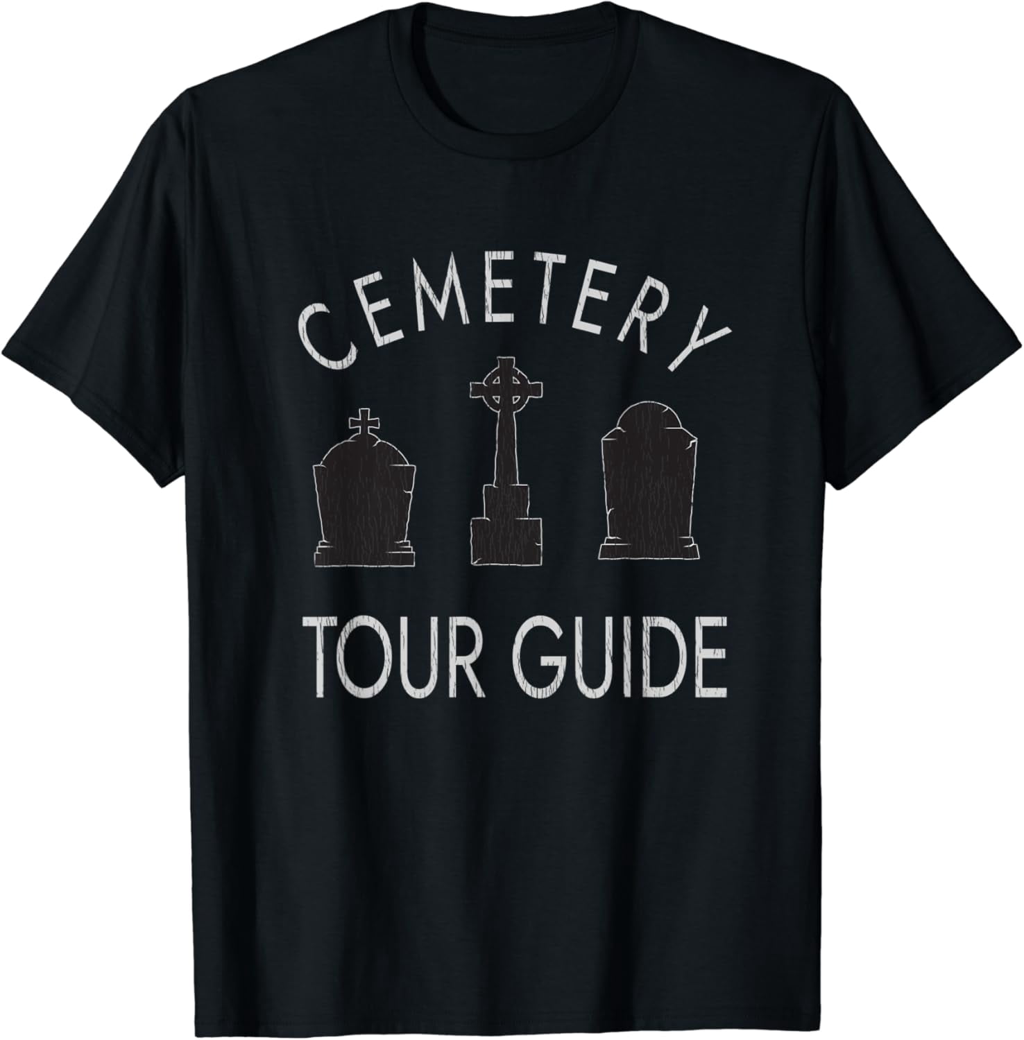 Cemetery Tour Guide Graveyard Tombstone Taphophilia Hobby T-Shirt ...