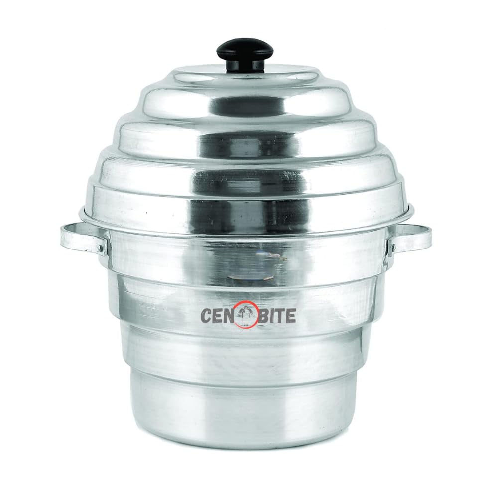 Cenobite (15 Idlis) idli maker Aluminium Heavy Duty- (1 Pot, 1 Lid, 4 ...