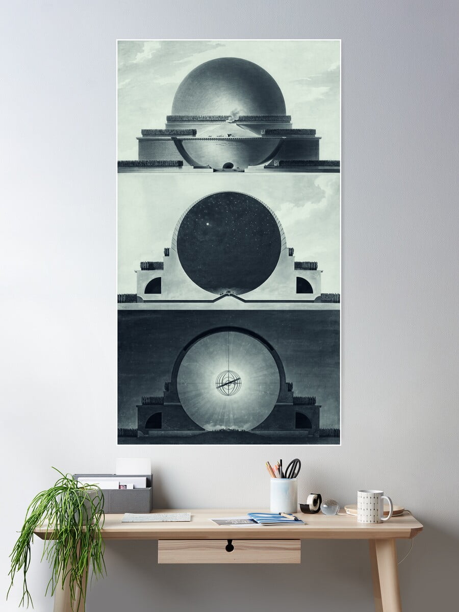 Cenotaph For Newton By Etienne-Louis Boullã©E (1728-1799) Poster Wall ...