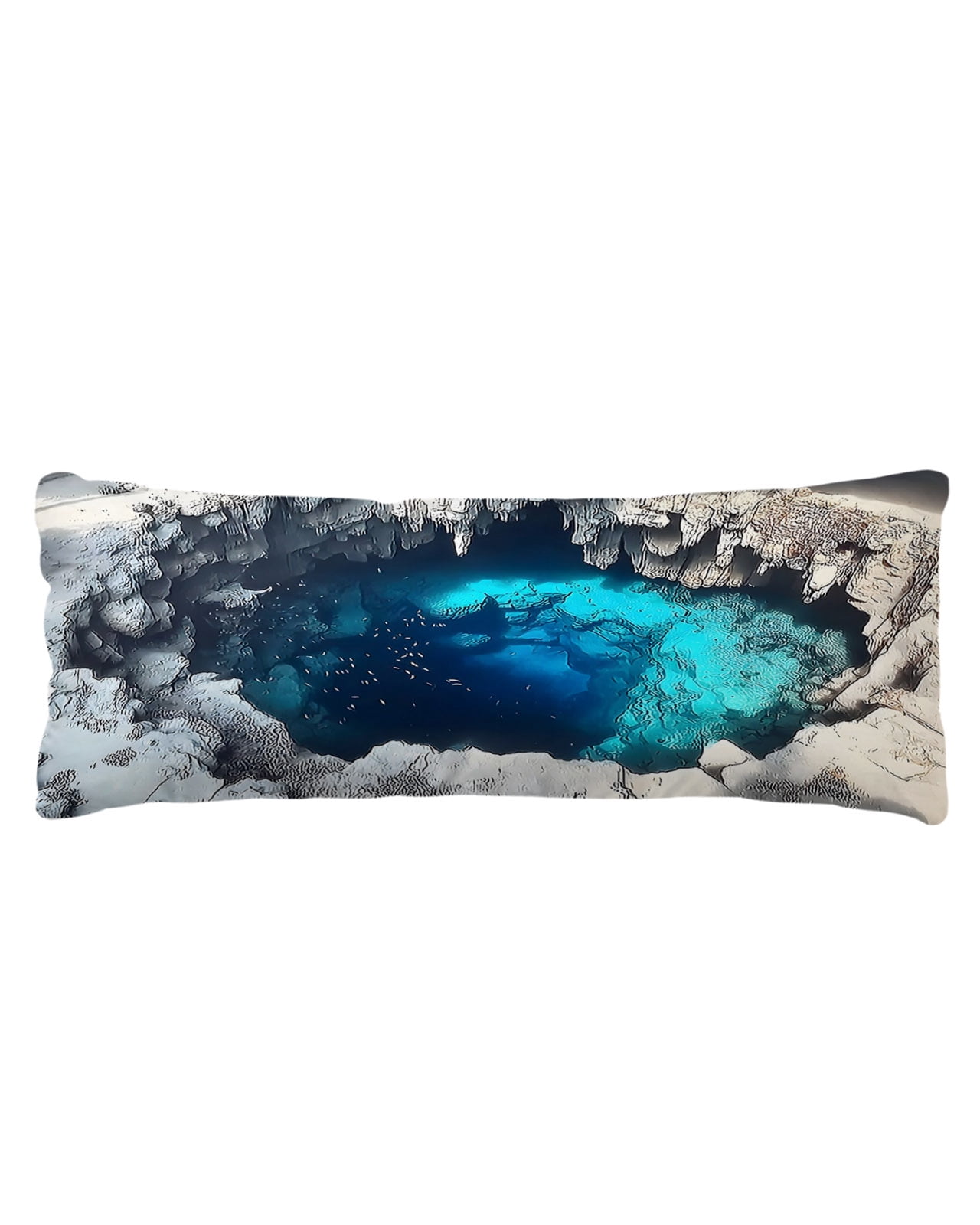 Cenote Pool Body Pillow Cover 20 x 60 Inch Decorative Pillow Cover Cave ...