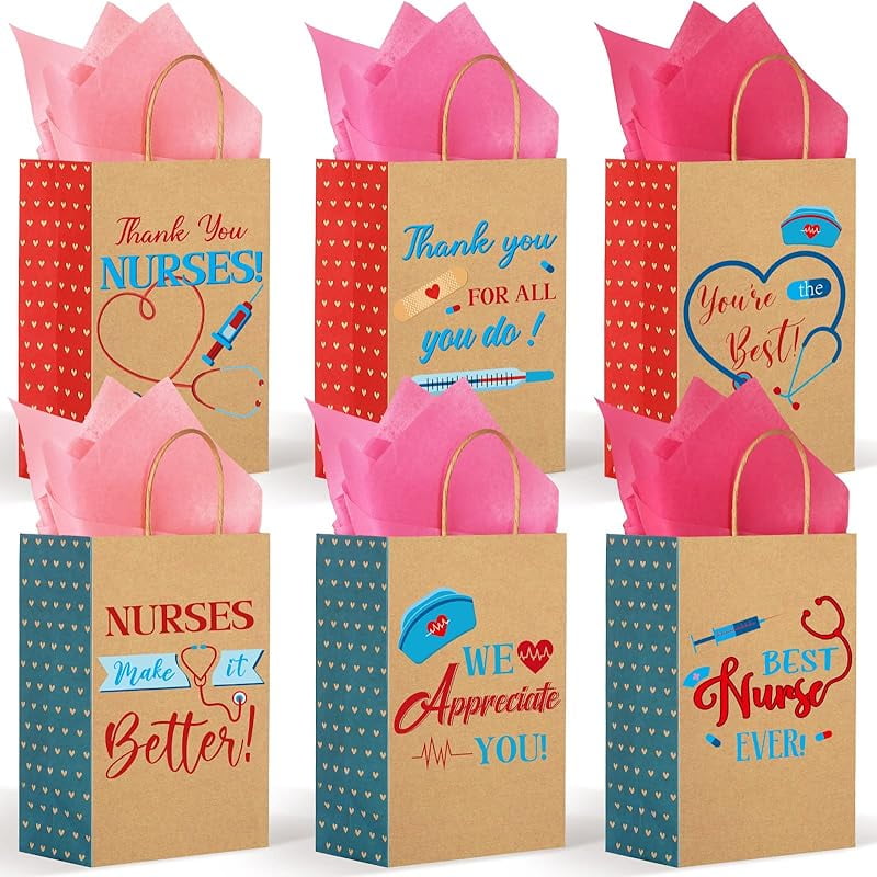 Censen 30 Pcs Nurse Gifts Bag Medical Assistant Gifts Bags Thank You ...