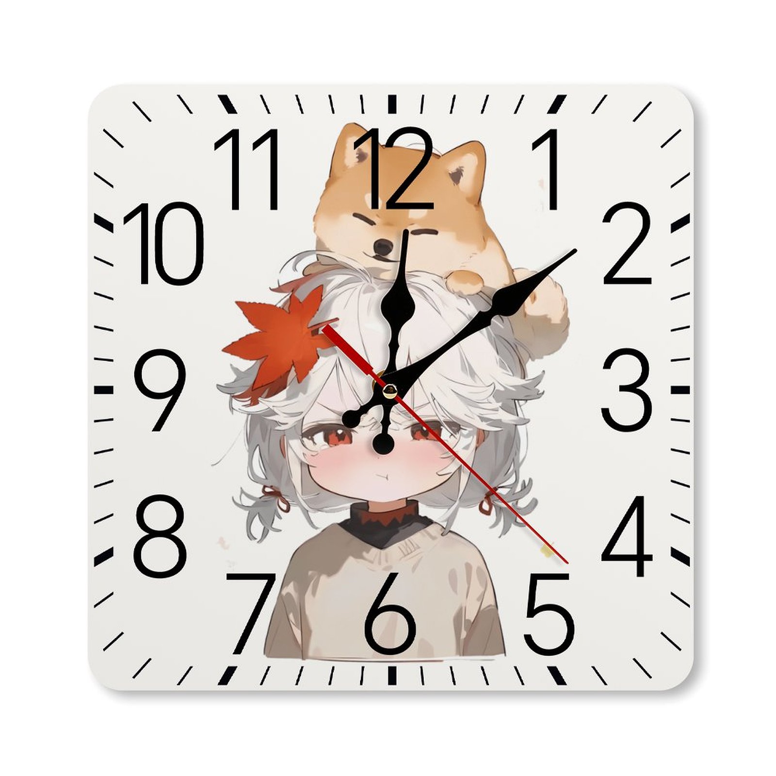 Censhin Impact Square Wall Clock With Scale For Living Room And Bedroom ...