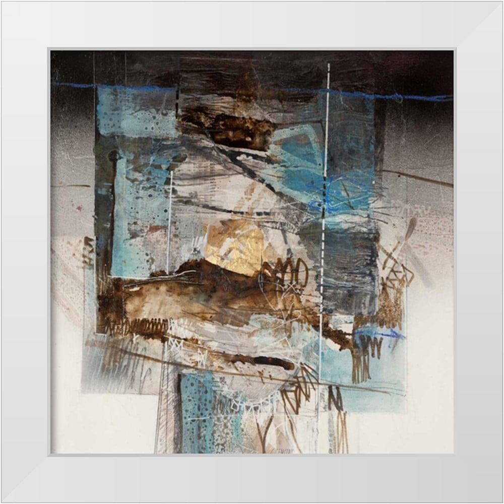 Censini 12x12 White Modern Wood Framed Museum Art Print Titled - Sulla ...