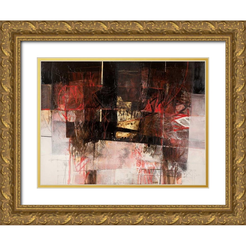 Censini 18x15 Gold Ornate Wood Framed with Double Matting Museum Art ...