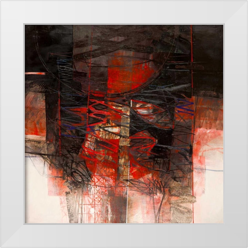 Censini 20x20 White Modern Wood Framed Museum Art Print Titled - I ...