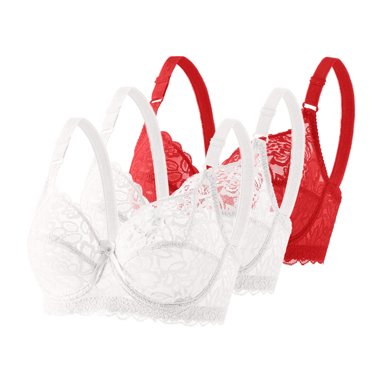 Censtreet 3PCS Breathable Bras for Women no Underwire, Bralettes for ...