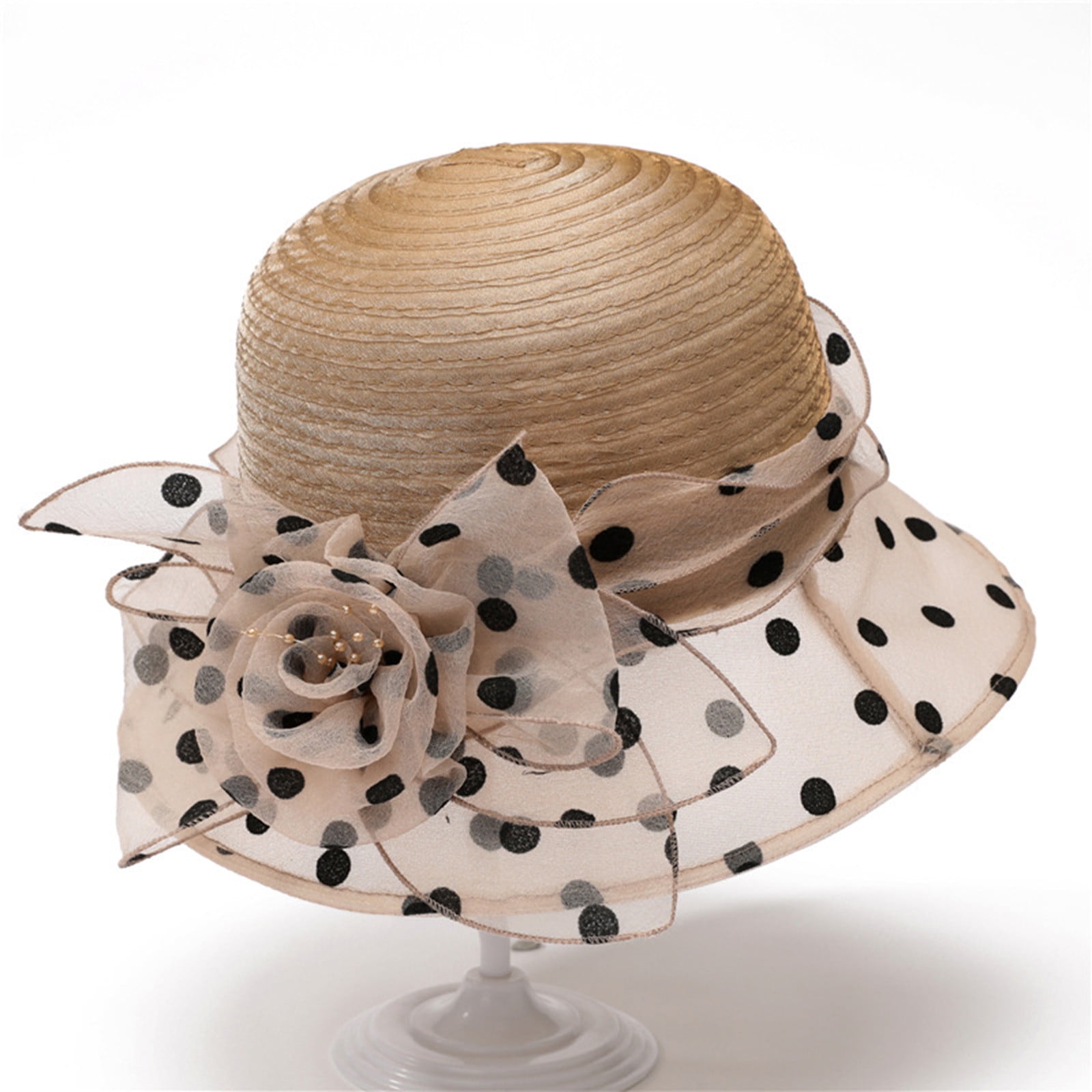 Censtreet Beach Sun Straw Hats for Women, Sun Protection Wide Brim ...