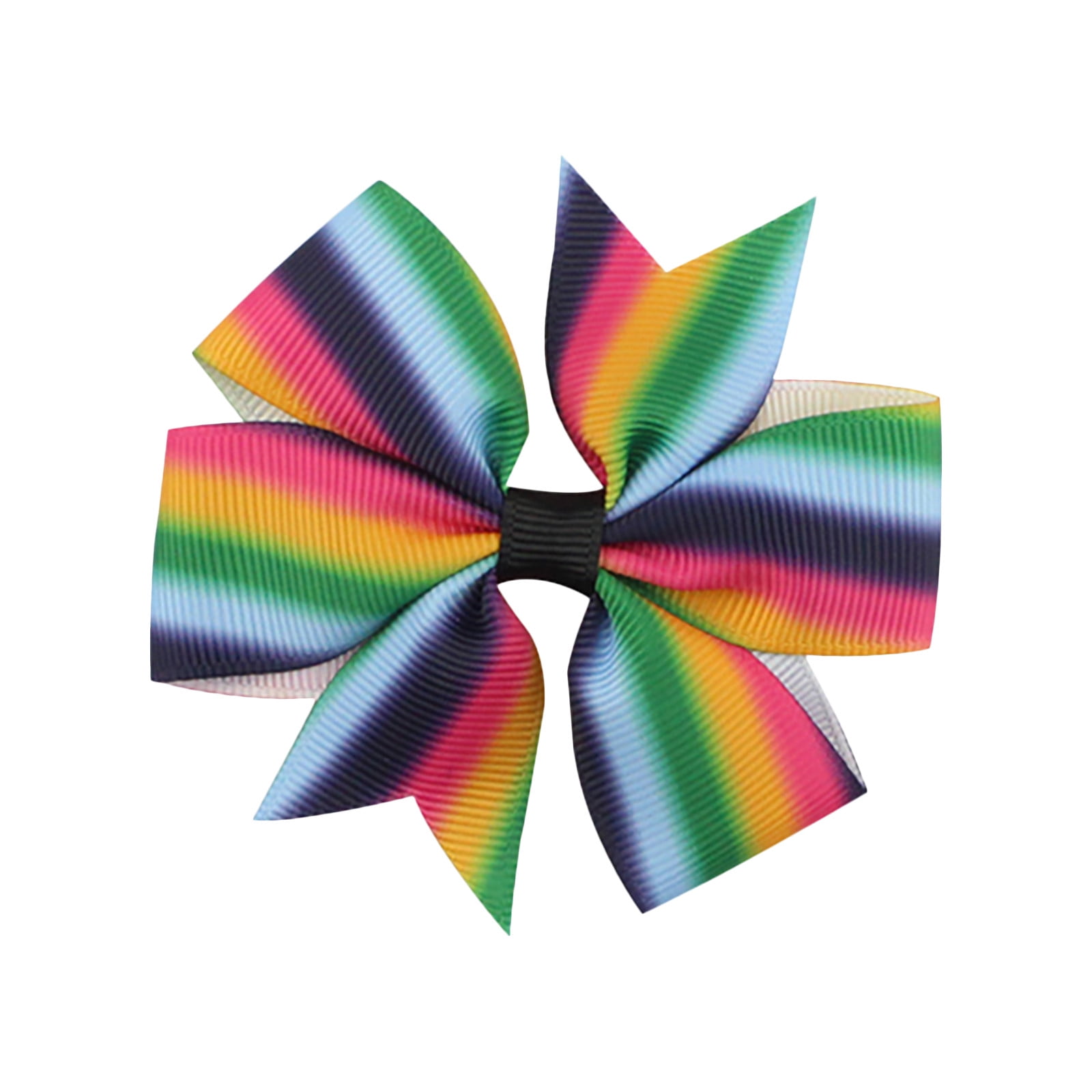 Censtreet Bow Swallowtail Children's Hair Clip Hair Accessory Rainbow ...