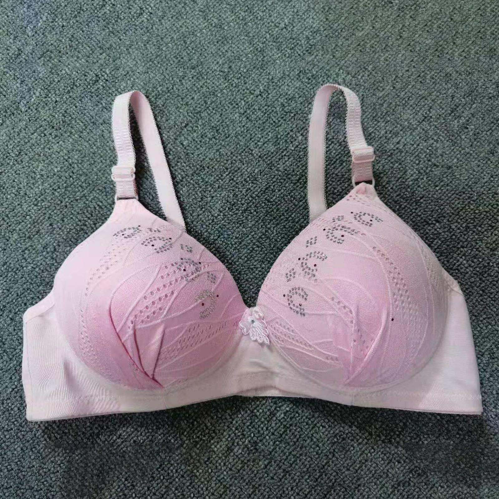 Censtreet Bras for Women Supportive Wireless Push Up Bra Full Coverage No Underwear Seamless ...