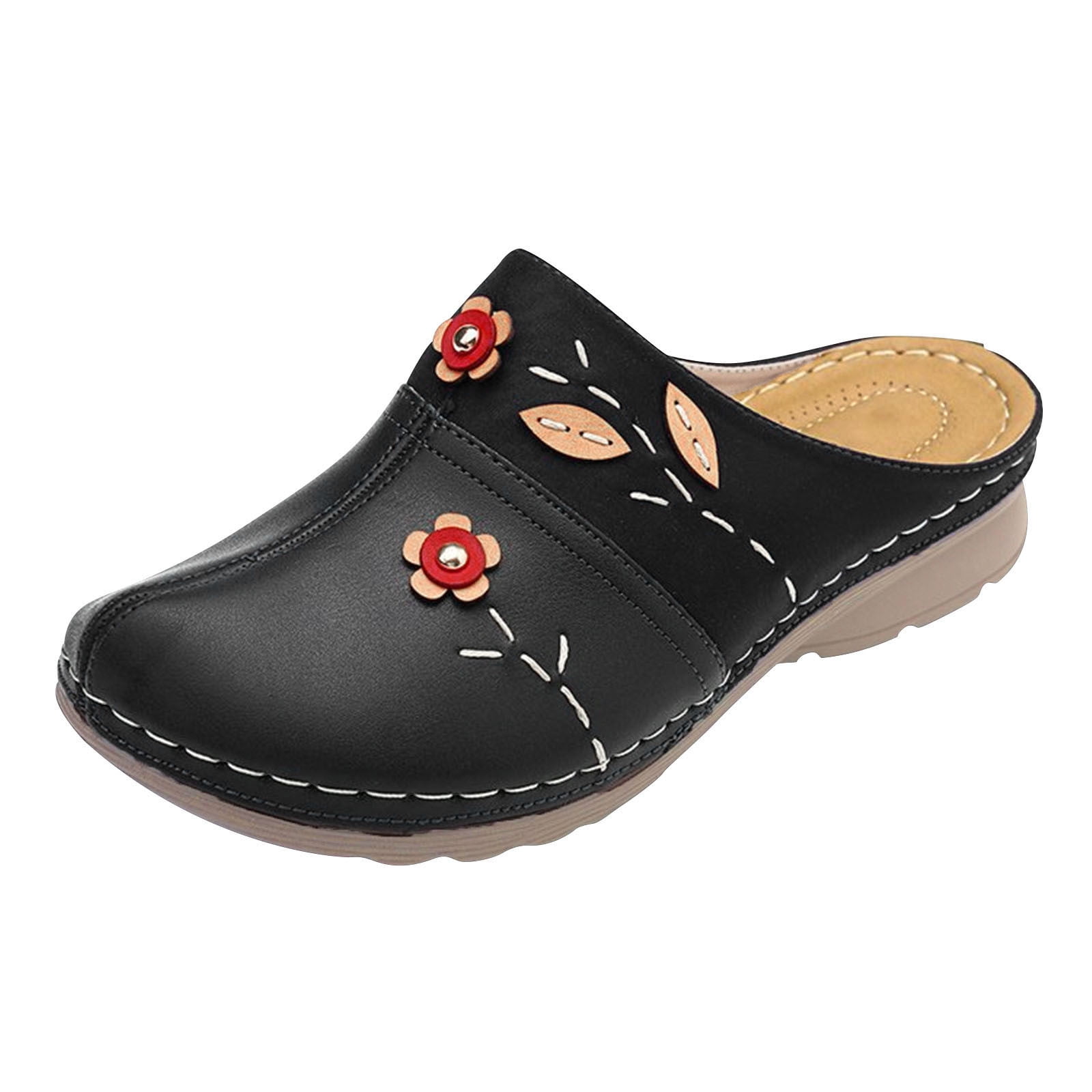 Censtreet Clogs for Women Mules Slip-On: Closed Toe Clog - Comfortable ...
