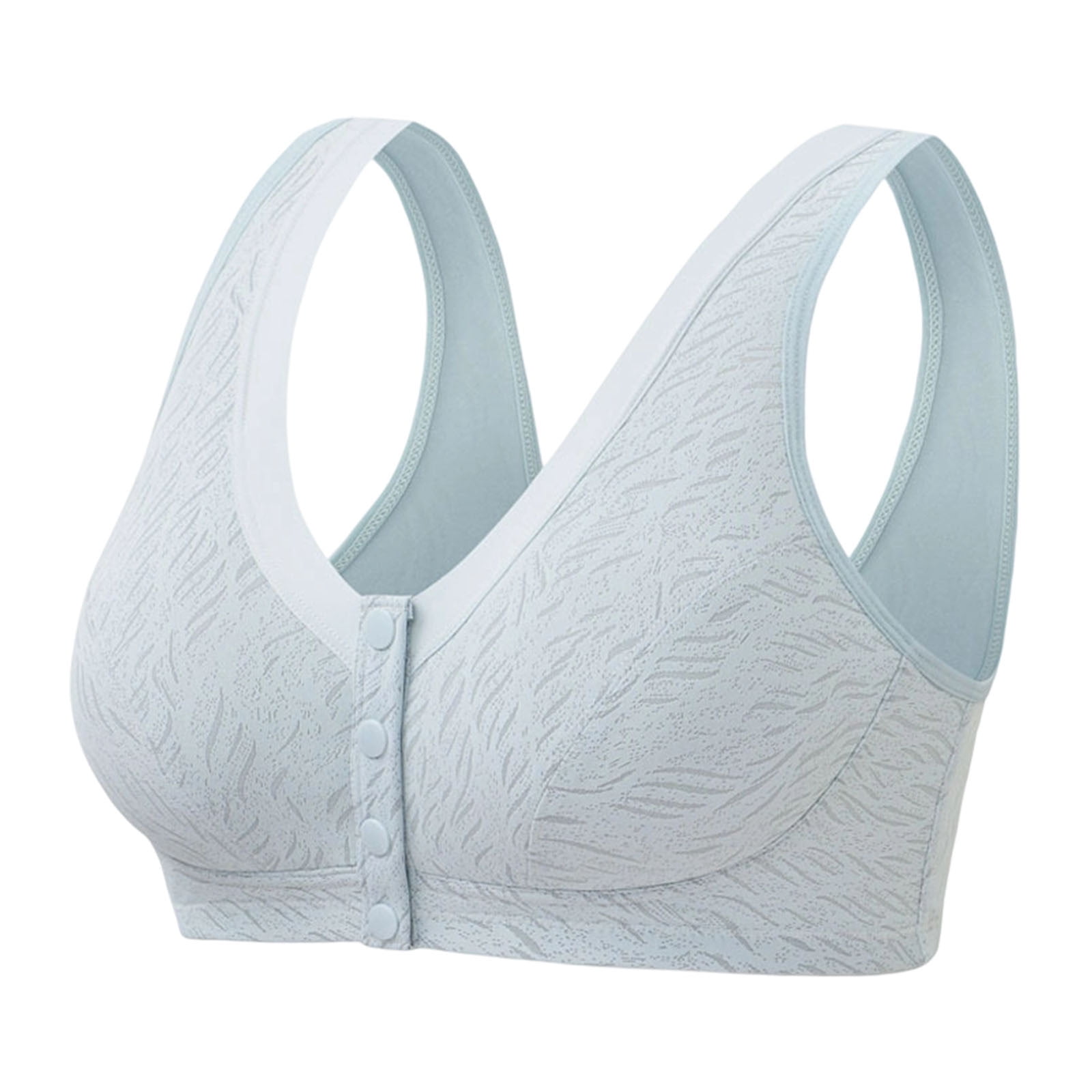 Censtreet Cotton Bra for Seniors, Front Snap Closure Bras, Front Snaps ...