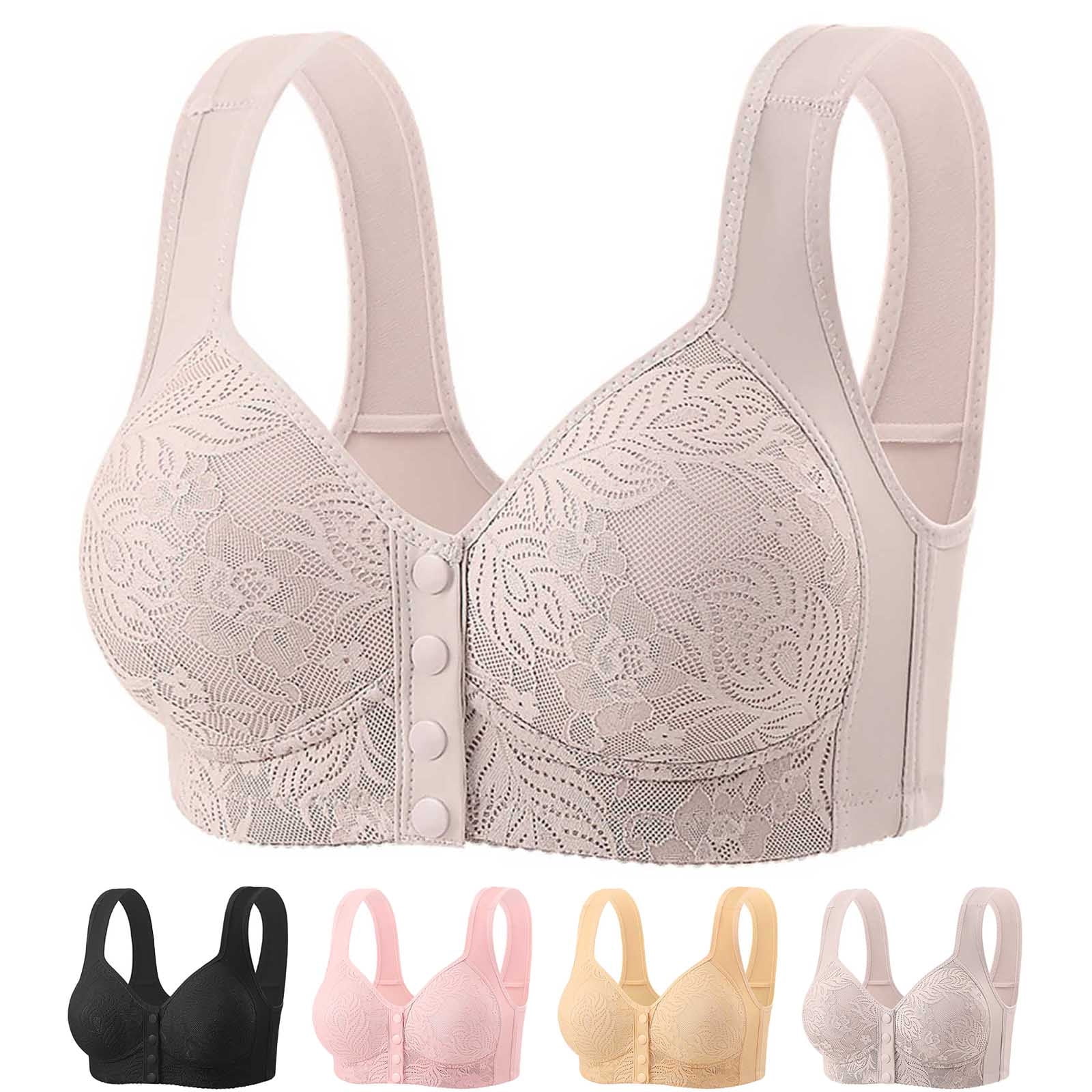 Censtreet Front Closure Bras for Women Bra No Underwire Seamless Push ...