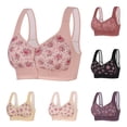 Censtreet Front Closure Bras for Women Bra No Underwire Seamless Push ...