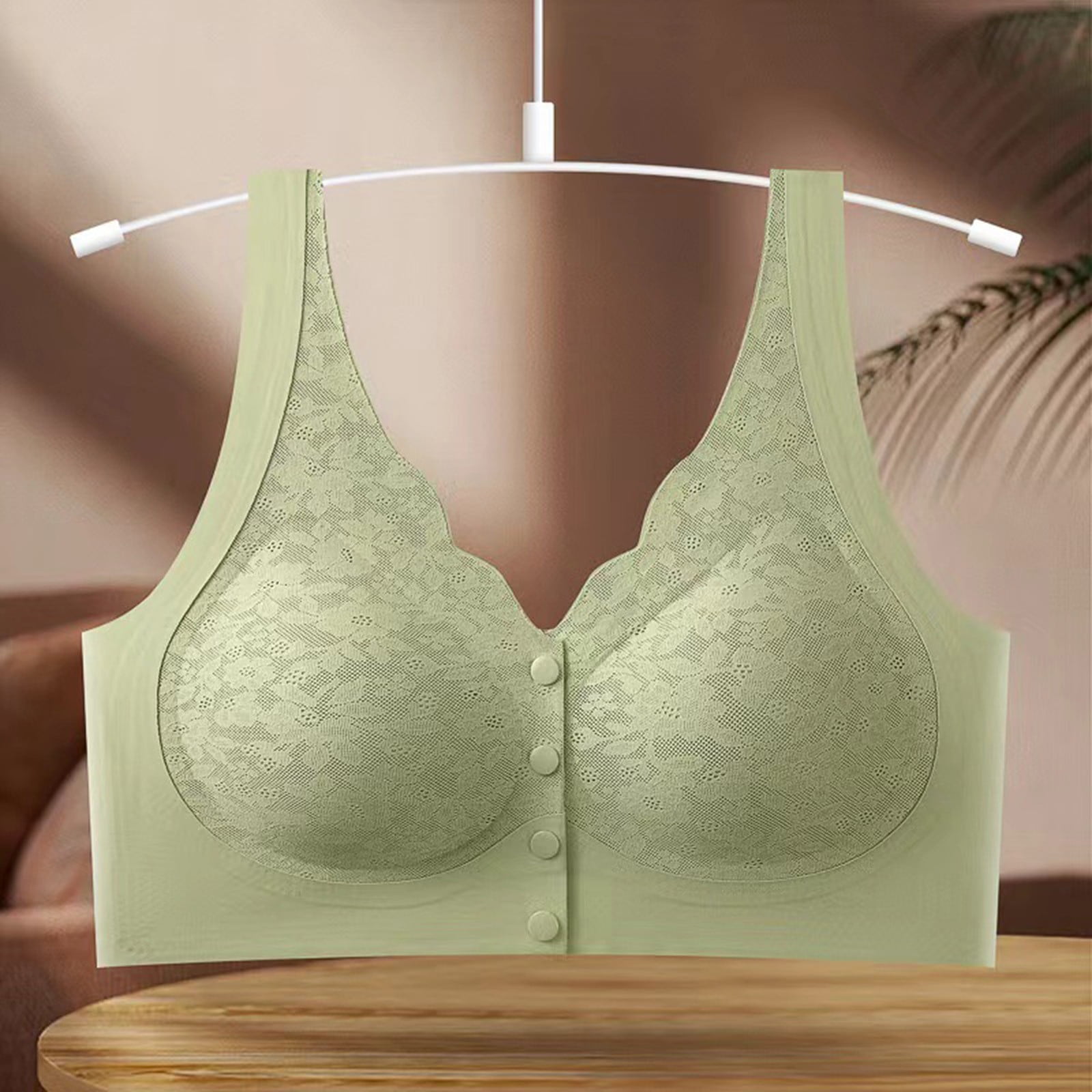 Censtreet Front Closure Bras for Women Seamless Wireless Comfort ...