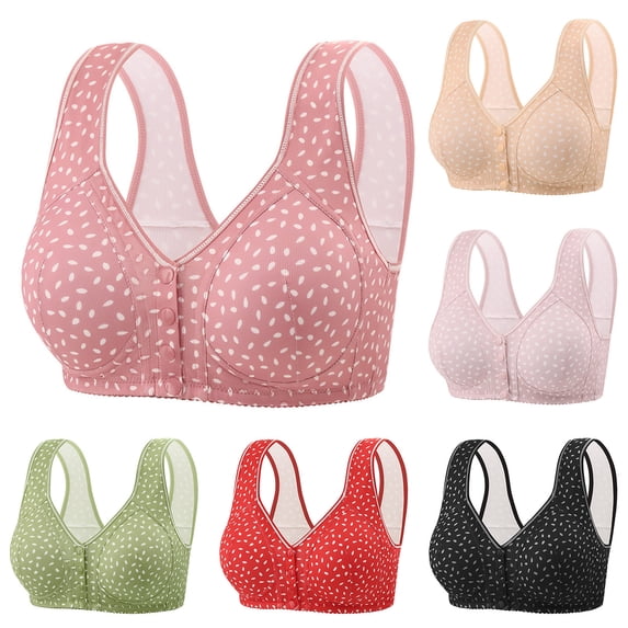 Censtreet Front Closure Bras for Women Wireless Full Coverage ...