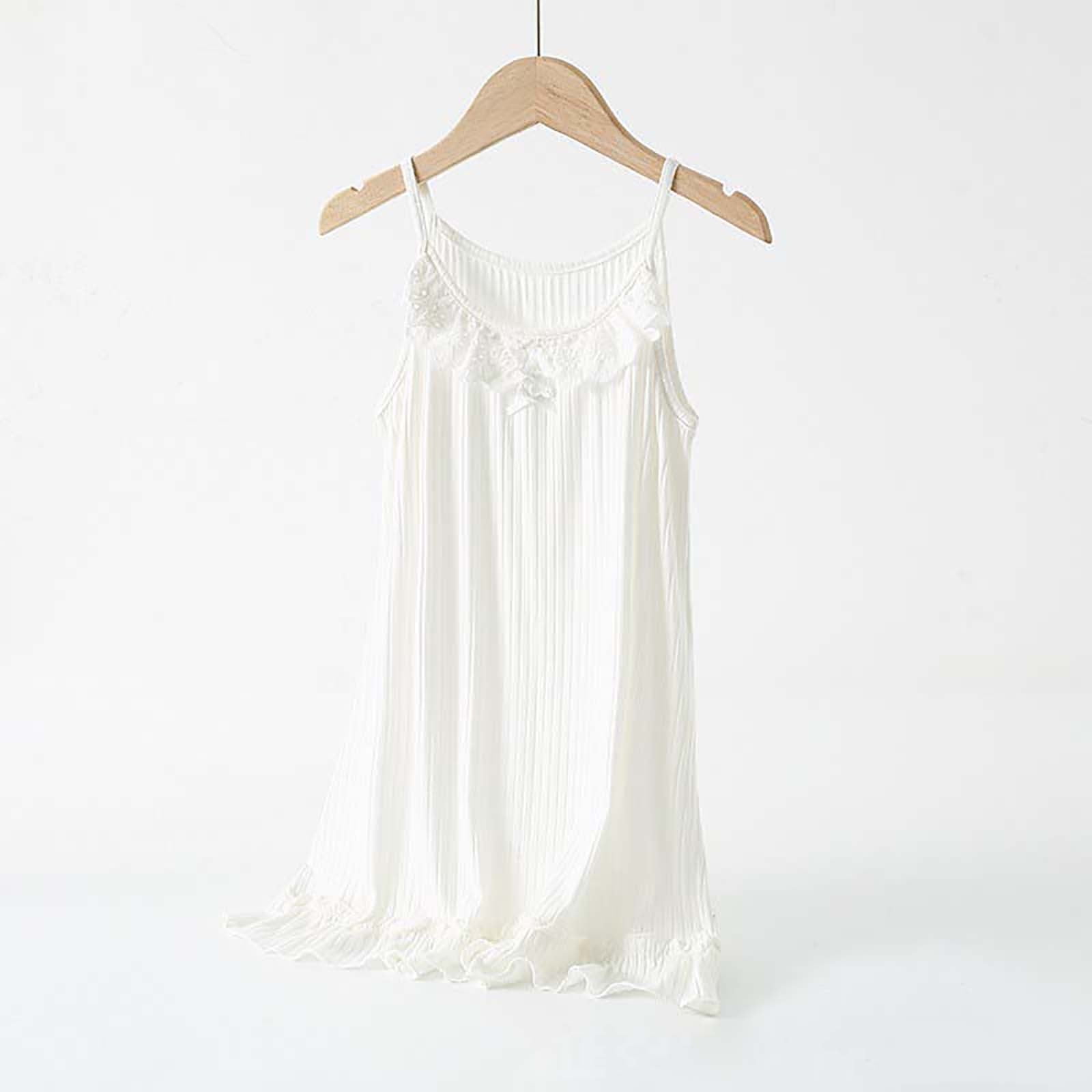 Censtreet Girls Nightgowns Sleepwear Sleeveless Victorian Pajama Dress ...