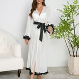 Censtreet Lightweight Full-Length Robes For Women Kimono Bathrobe ...