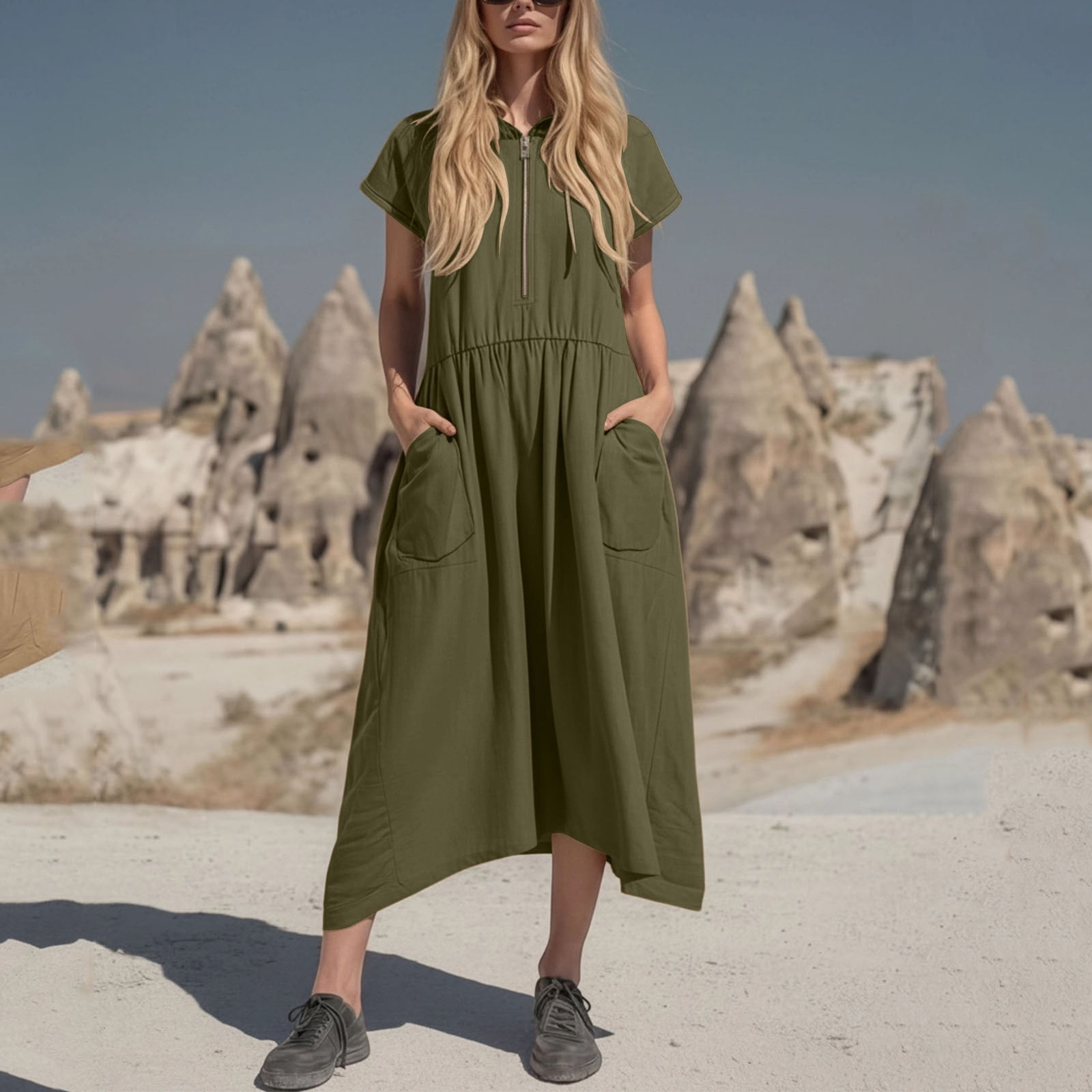 Censtreet Long Shirts for Women Summer Dresses 2026 Pullover Hoodies ...