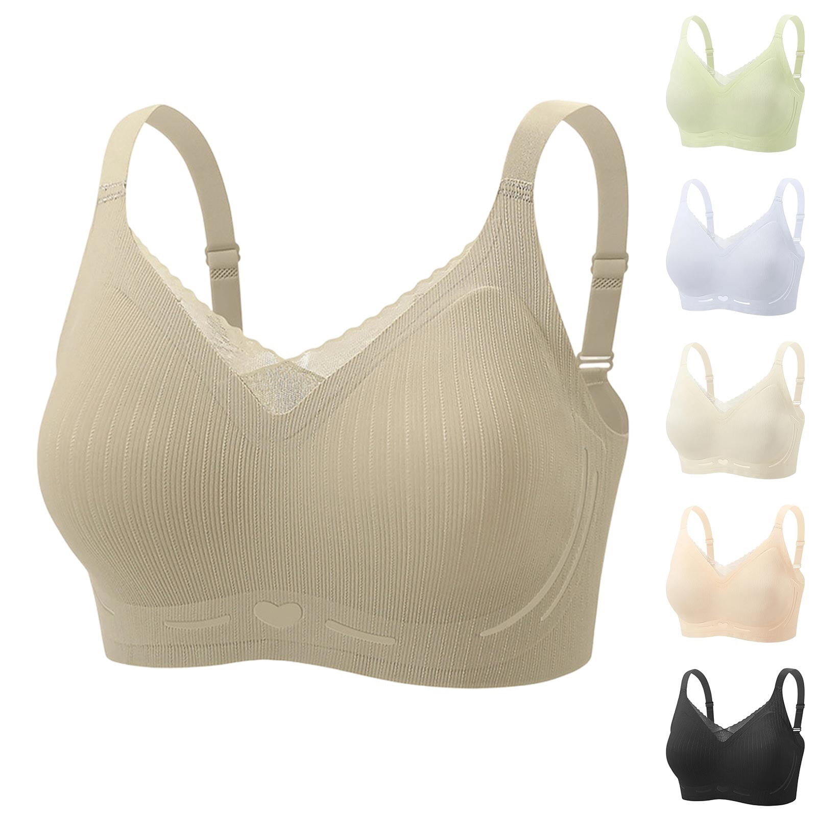 Censtreet Seamless Bras for Women No Underwire Push Up Bra Full ...