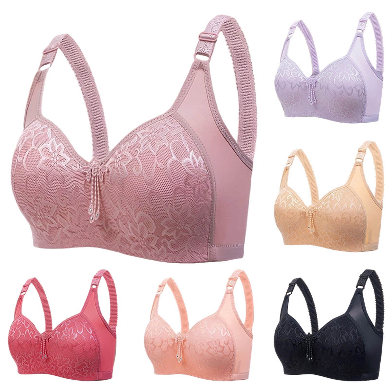 Censtreet Seamless Bras for Women No Underwire Push Up Bra Full ...