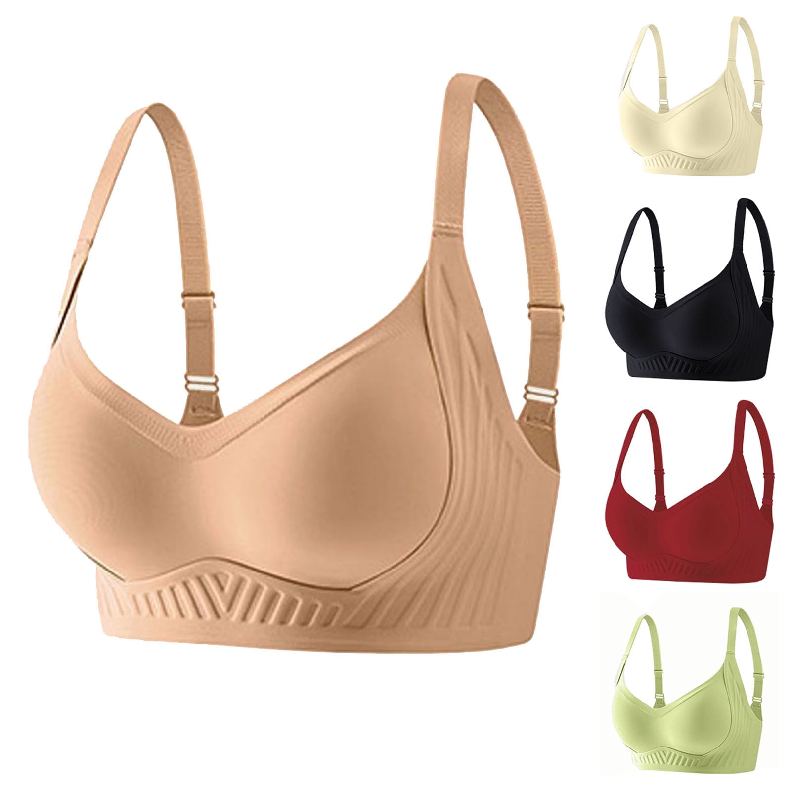 Censtreet Square Neck Sports Bras for Women - Spaghetti Strap Yoga ...