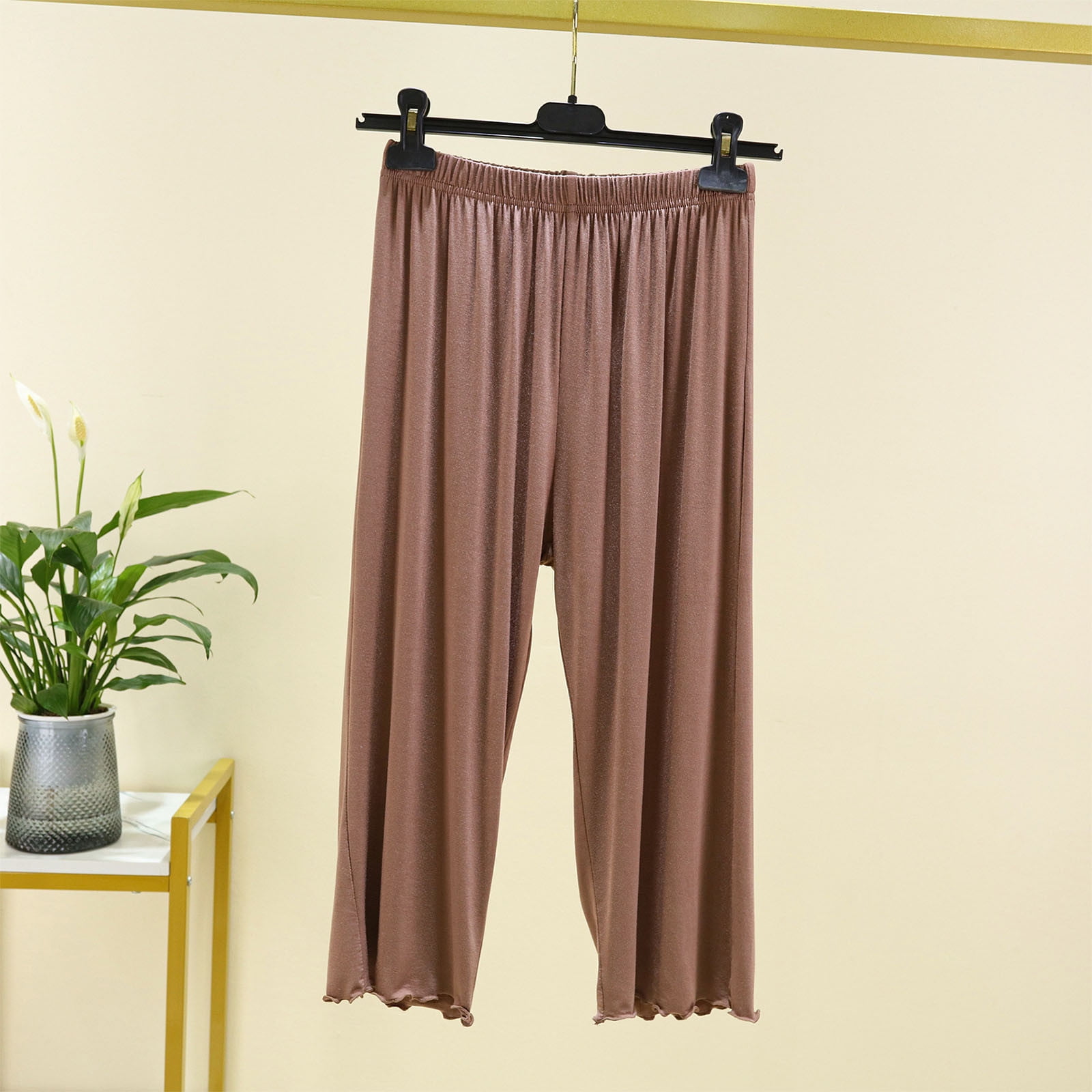 Censtreet Women's Long Sleep Pants Summer Modal Lightweight Lounge ...