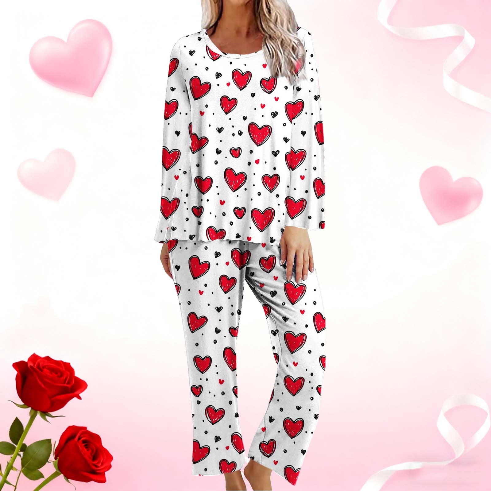 Censtreet Women's Pajama Set, 2 Piece Lounge Outfits Sleepwear Spring ...