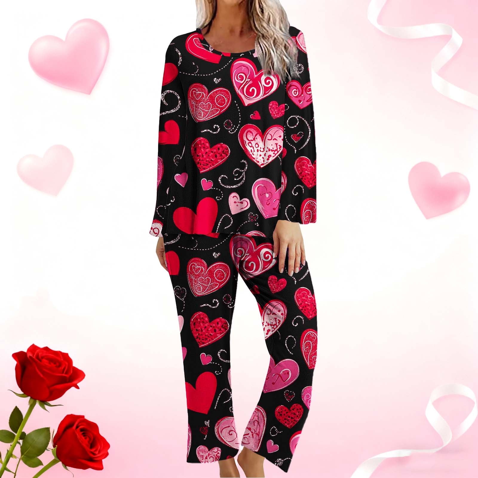 Censtreet Women's Pajama Set, 2 Piece Lounge Outfits Sleepwear Spring ...