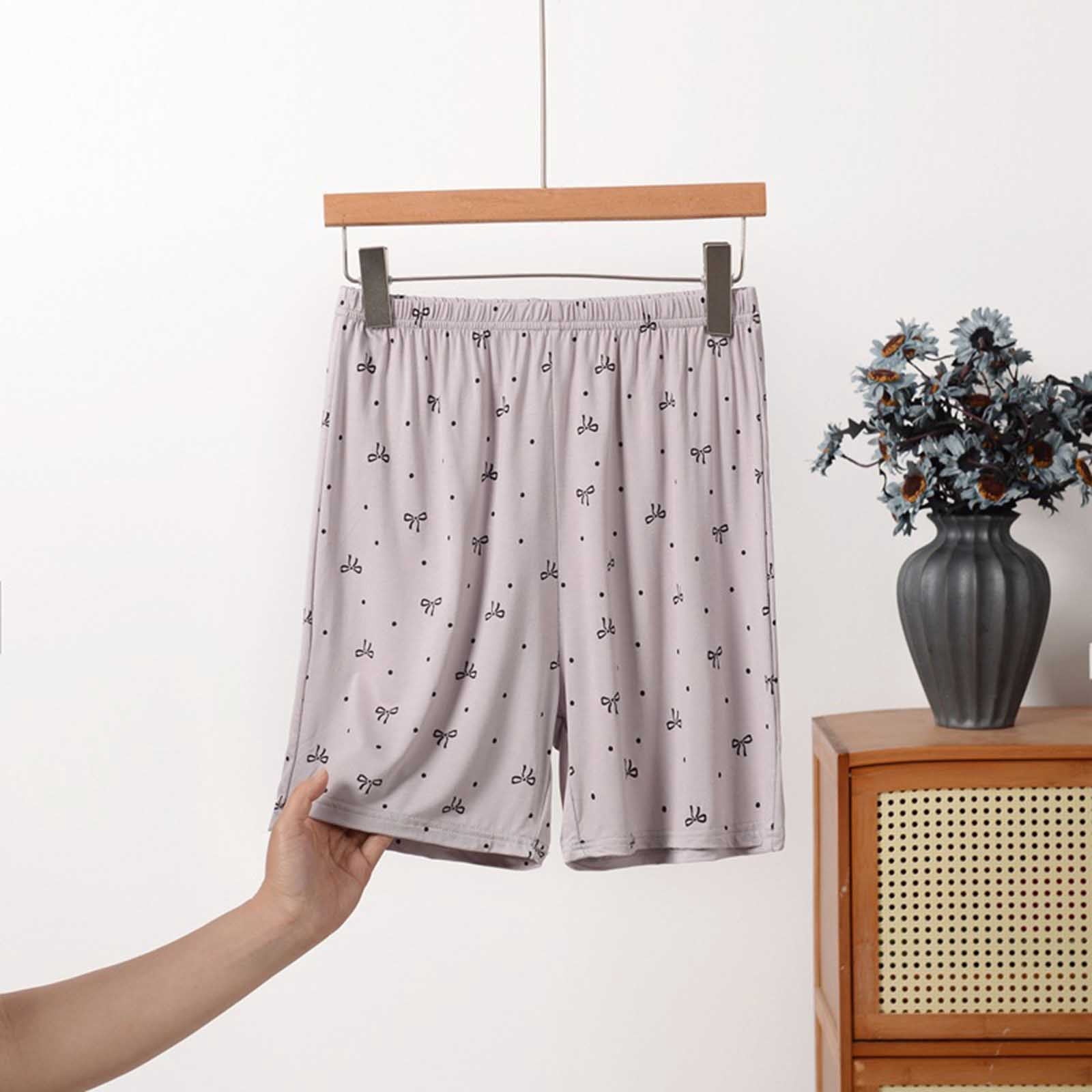 Censtreet Women's Polka Dot Pajama Shorts Elastic High Waist Lounge ...