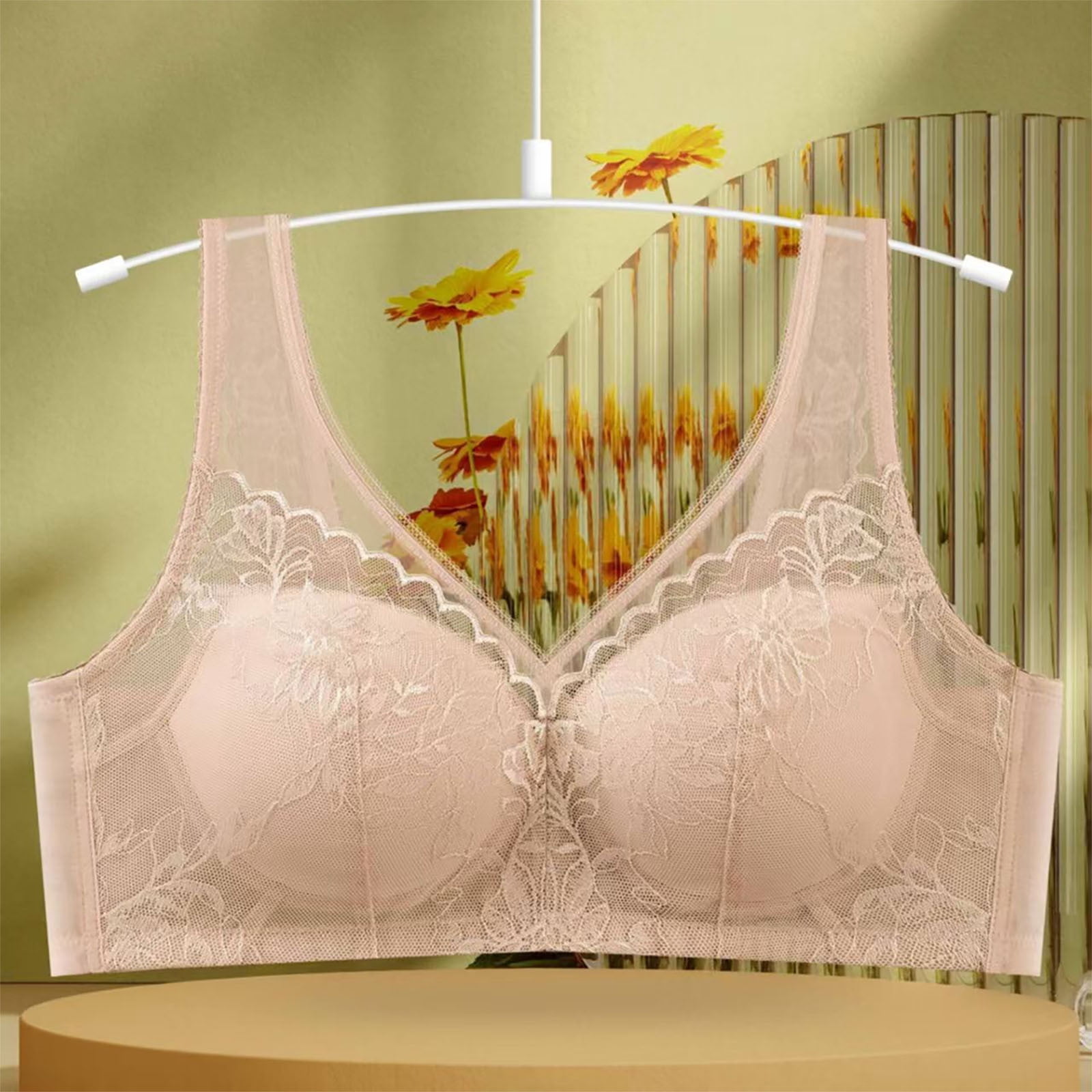 Censtreet Women's Sexy Backless Bras,Beautiful Back without Steel Rings ...