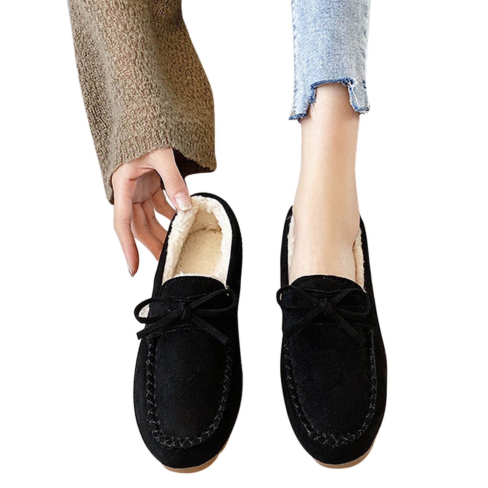 Censtreet Women's Slippers Fuzzy Cozy Short Ankle Shoes Indoor and ...