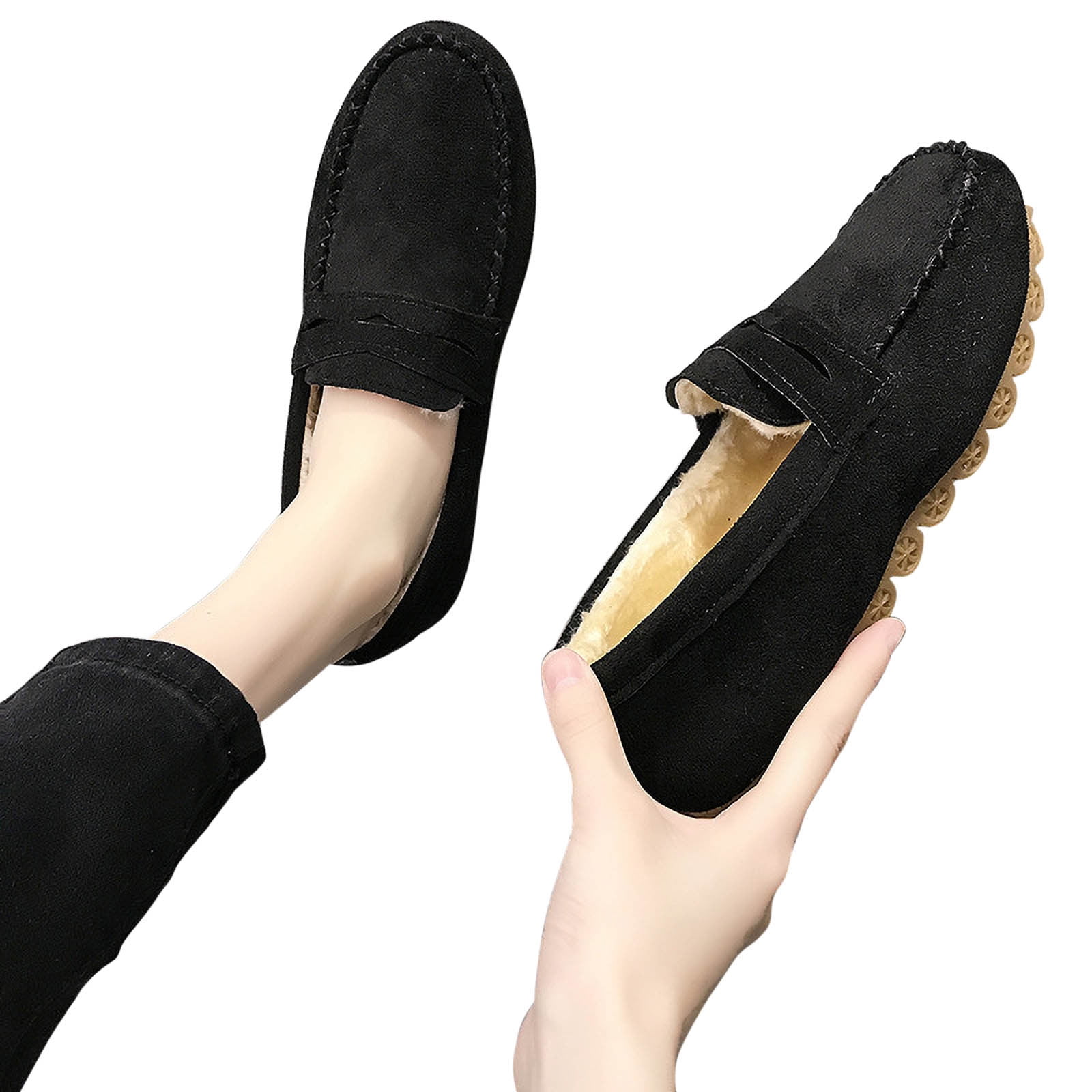 Censtreet Women's Slippers Fuzzy Cozy Short Ankle Shoes Indoor and ...