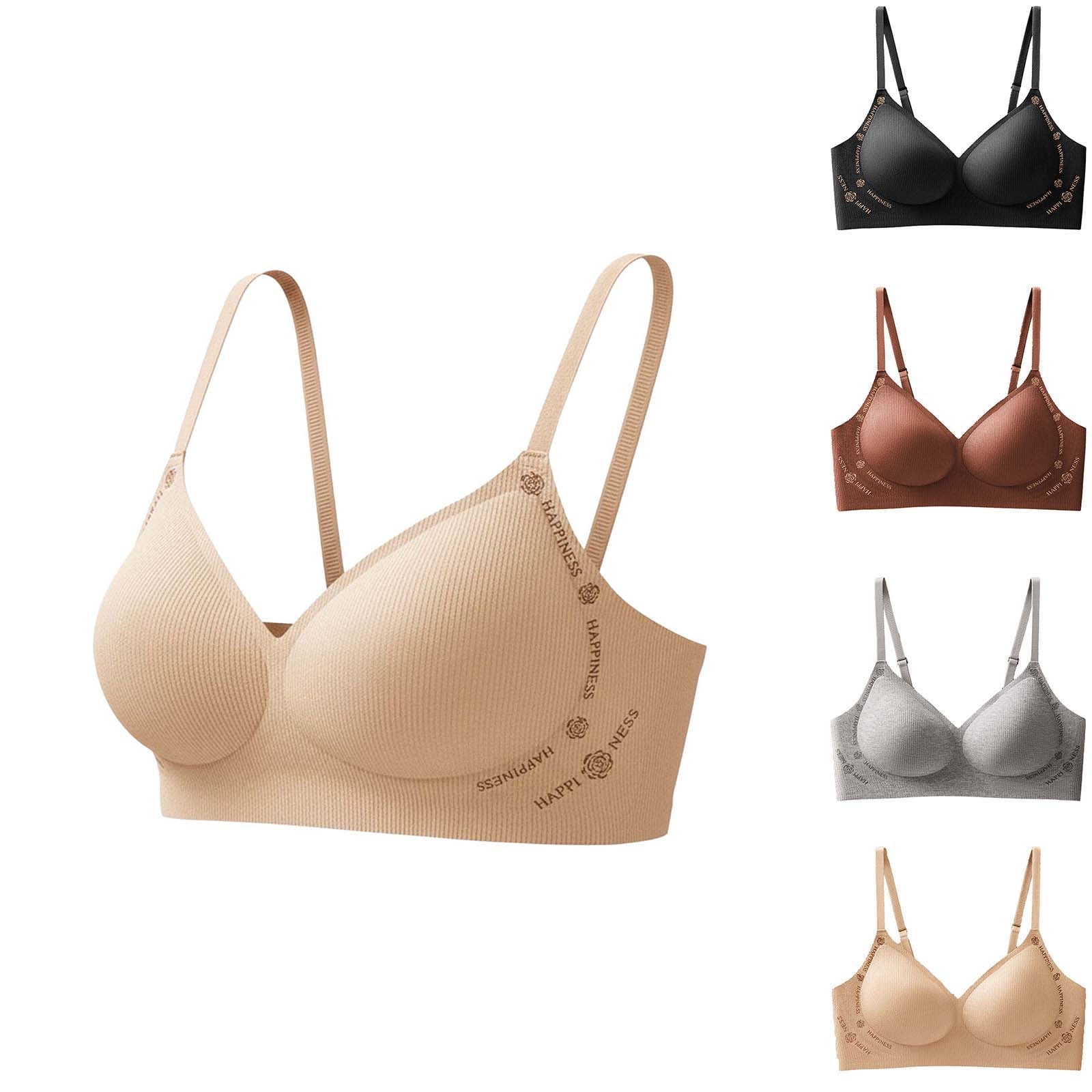 Censtreet Womens Deep V Bras Wireless Comfortable Bra Supportive No ...
