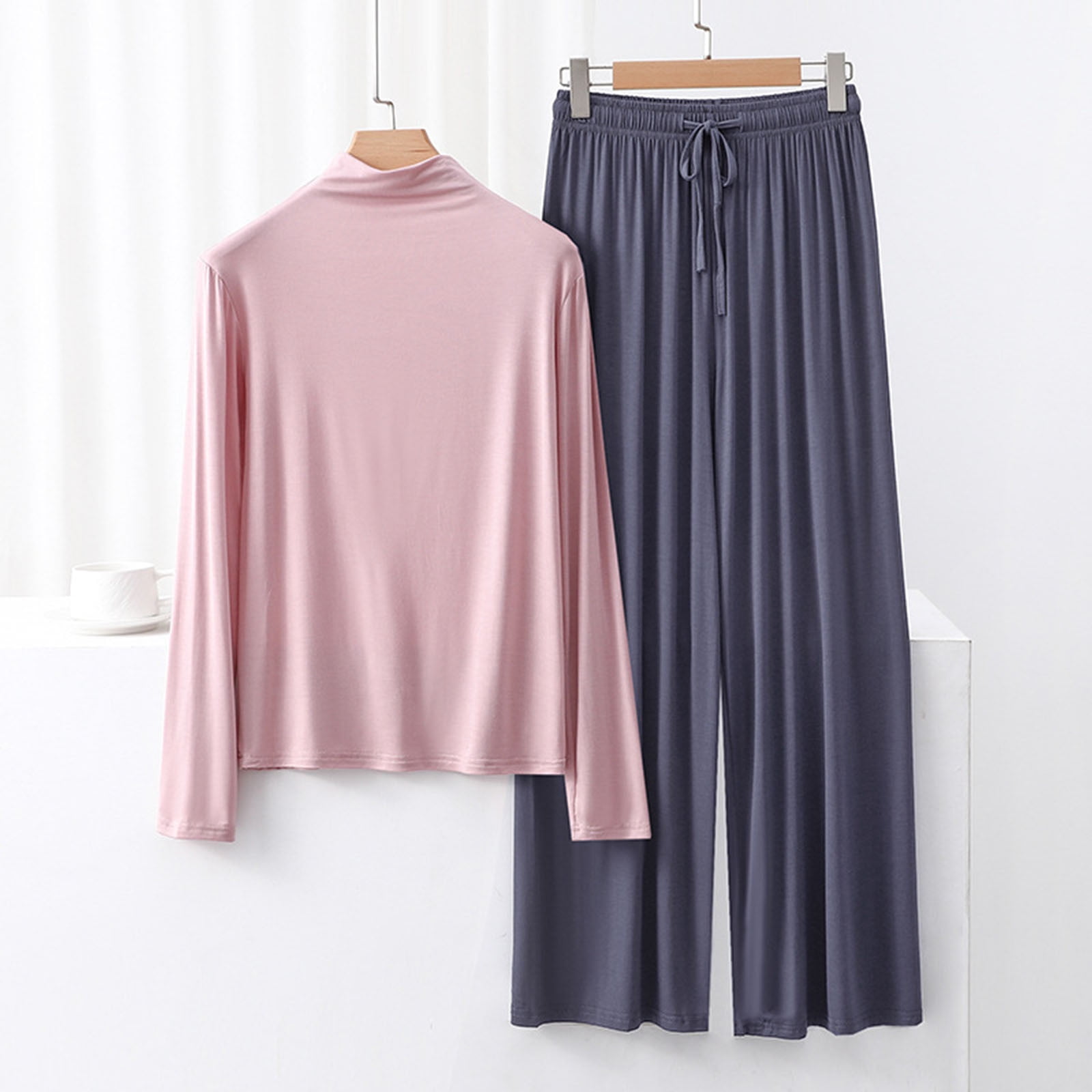 Censtreet Womens Pajamas Sets 2 Piece Long Sleeve Sleepwear Tops and ...