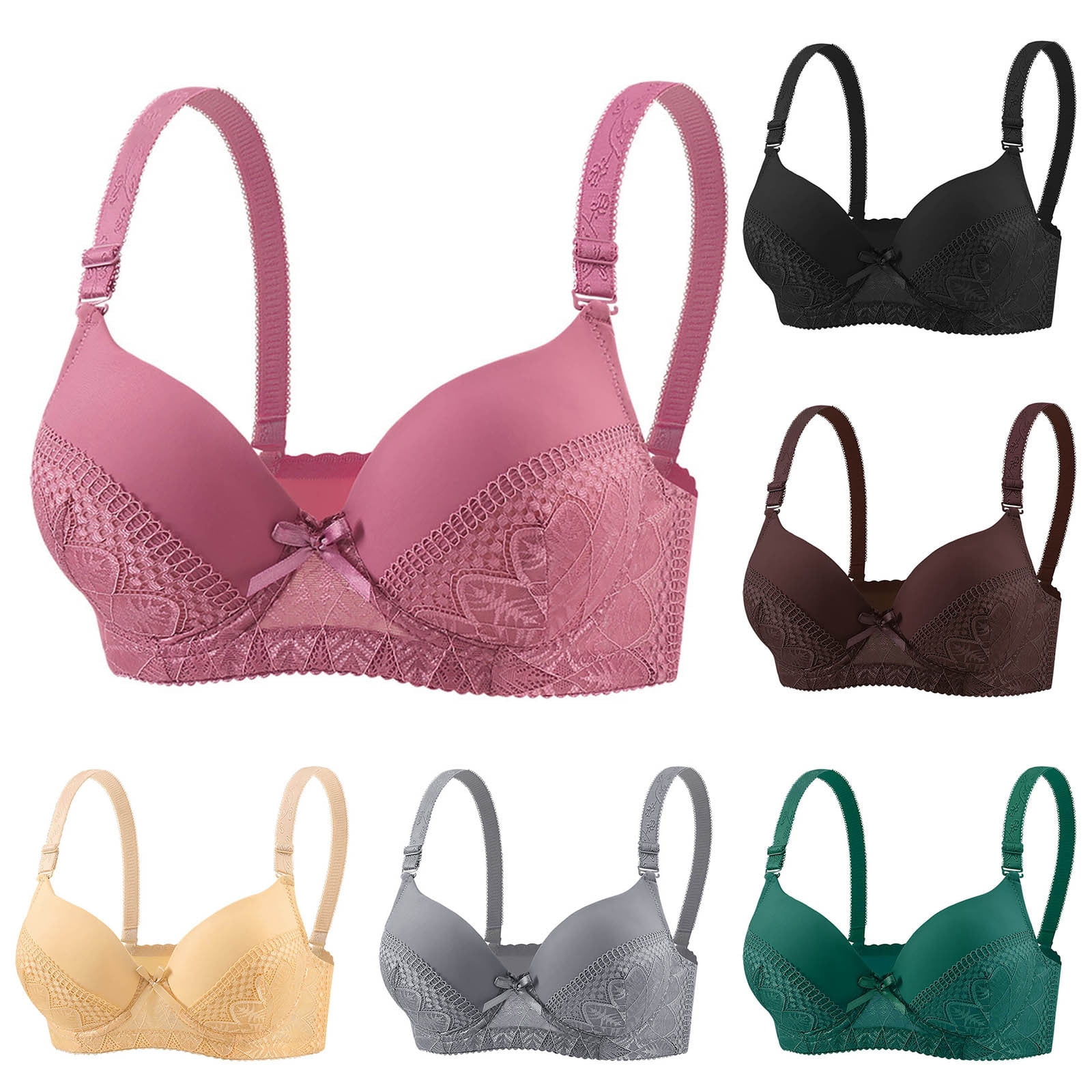 Censtreet Womens Wireless Bras Comfortable Push Up Bra No Underwire Bra ...