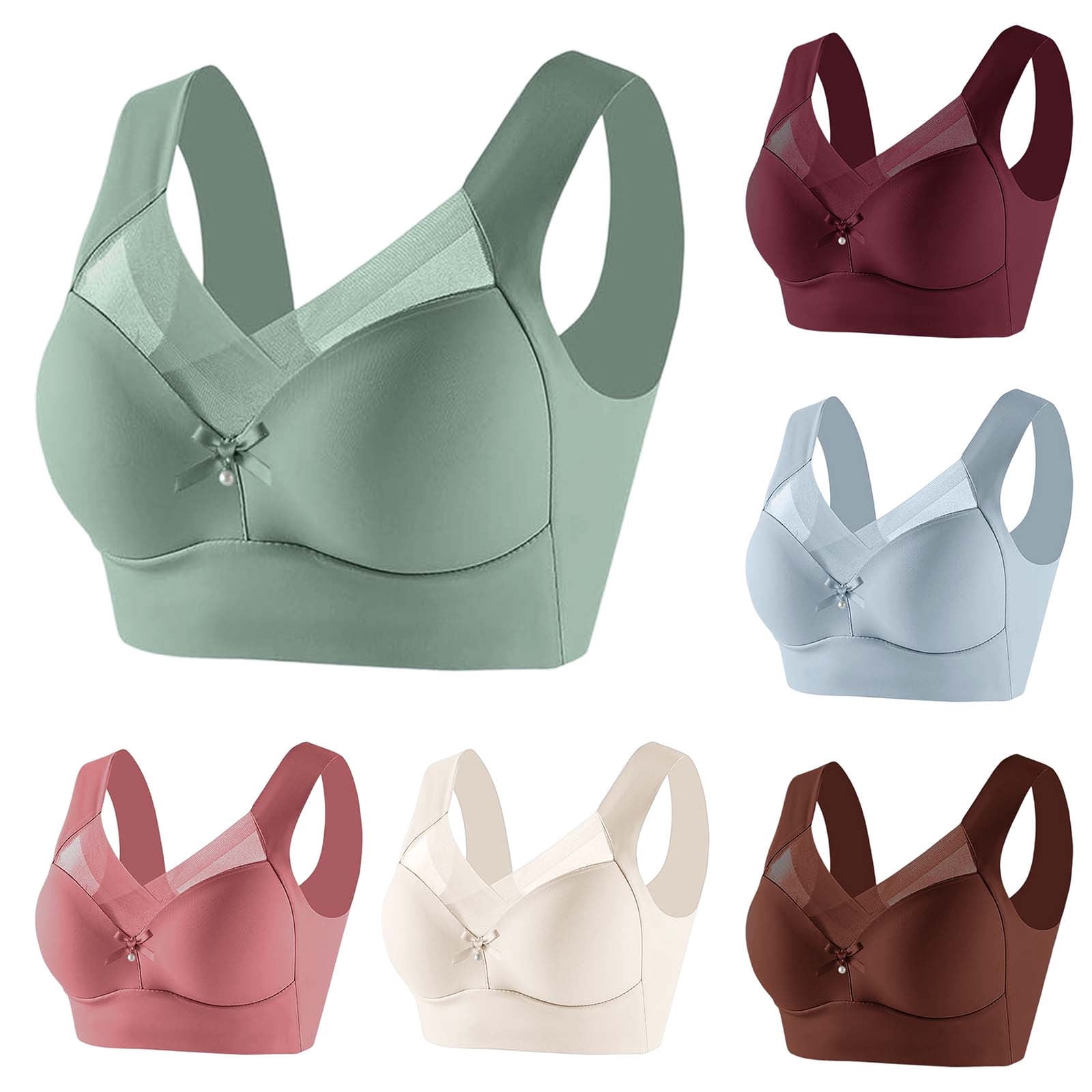 Censtreet Womens Wireless Bras Comfortable Push Up Bra No Underwire Bra Full Support Lift ...