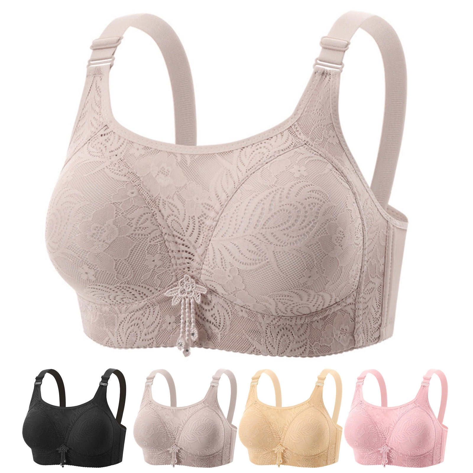 Censtreet Womens Wireless Bras Push Up Support Full Coverage Bralettes ...