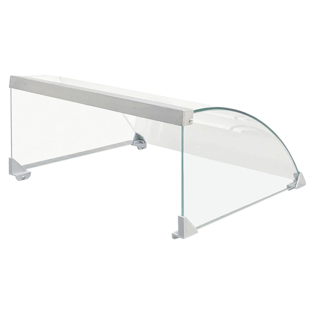 Centaur Glass Sneeze Guard for 30-Capacity Hot Dog Roller Grill - 21 1/ ...