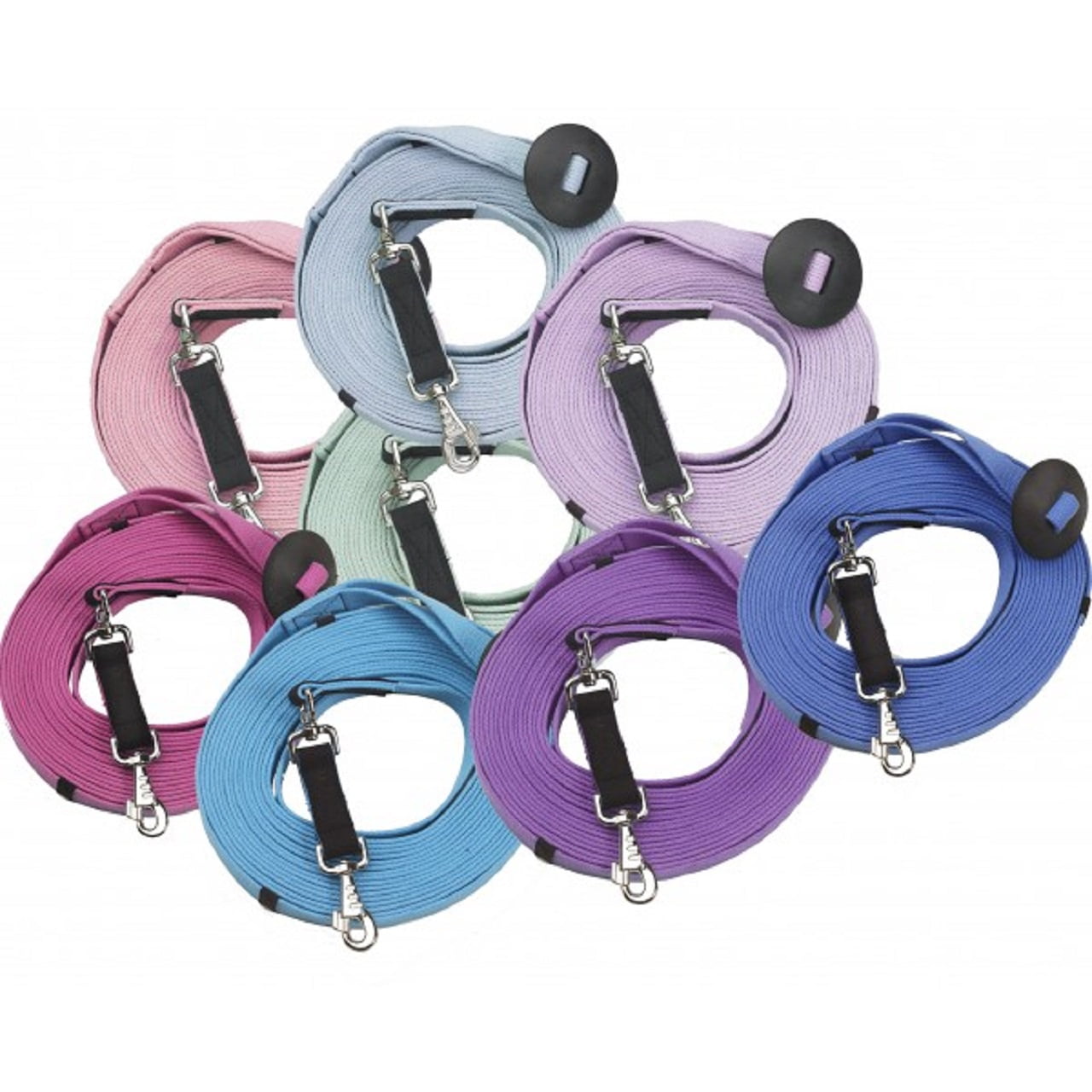 Centaur® Poly-Cotton Web 35' Lunge Line w-Donut (Ice Lavender, 1" x 35 ...